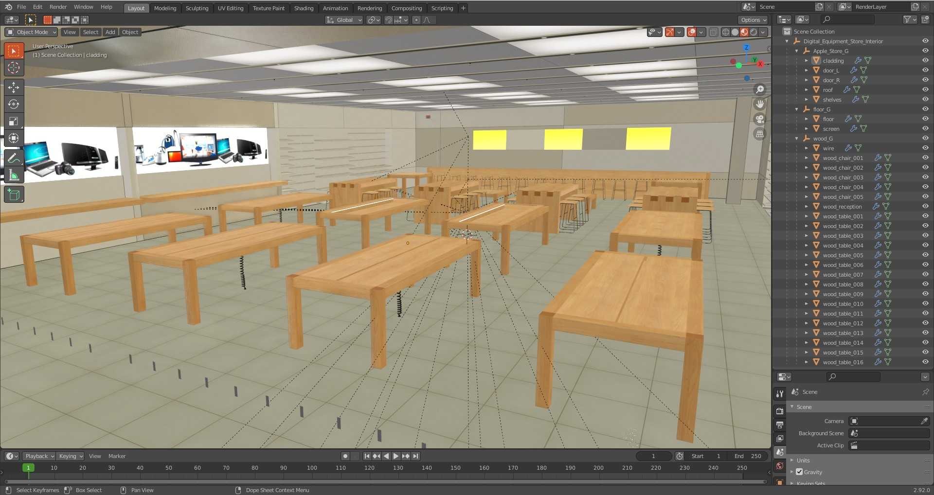 3D Digital Equipment Store Interior Model - TurboSquid 2289594