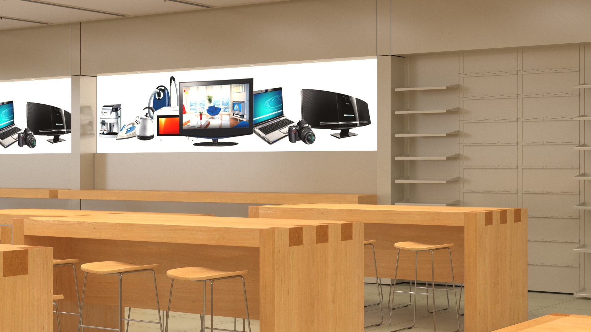 3D Digital Equipment Store Interior Model - TurboSquid 2289594