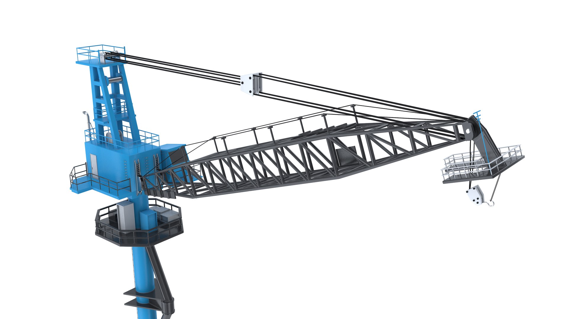 Port Crane 3D Model - TurboSquid 2273599