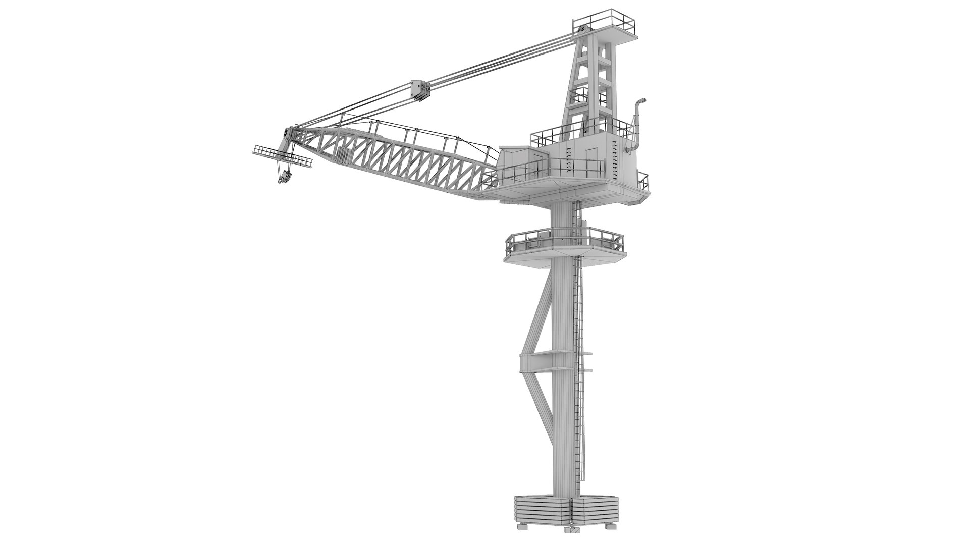 Port Crane 3D Model - TurboSquid 2273599