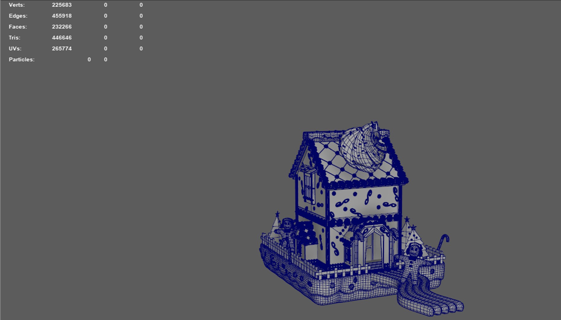 3D Model Stylized Christmas House Made Of Sweet 3D Model - TurboSquid ...