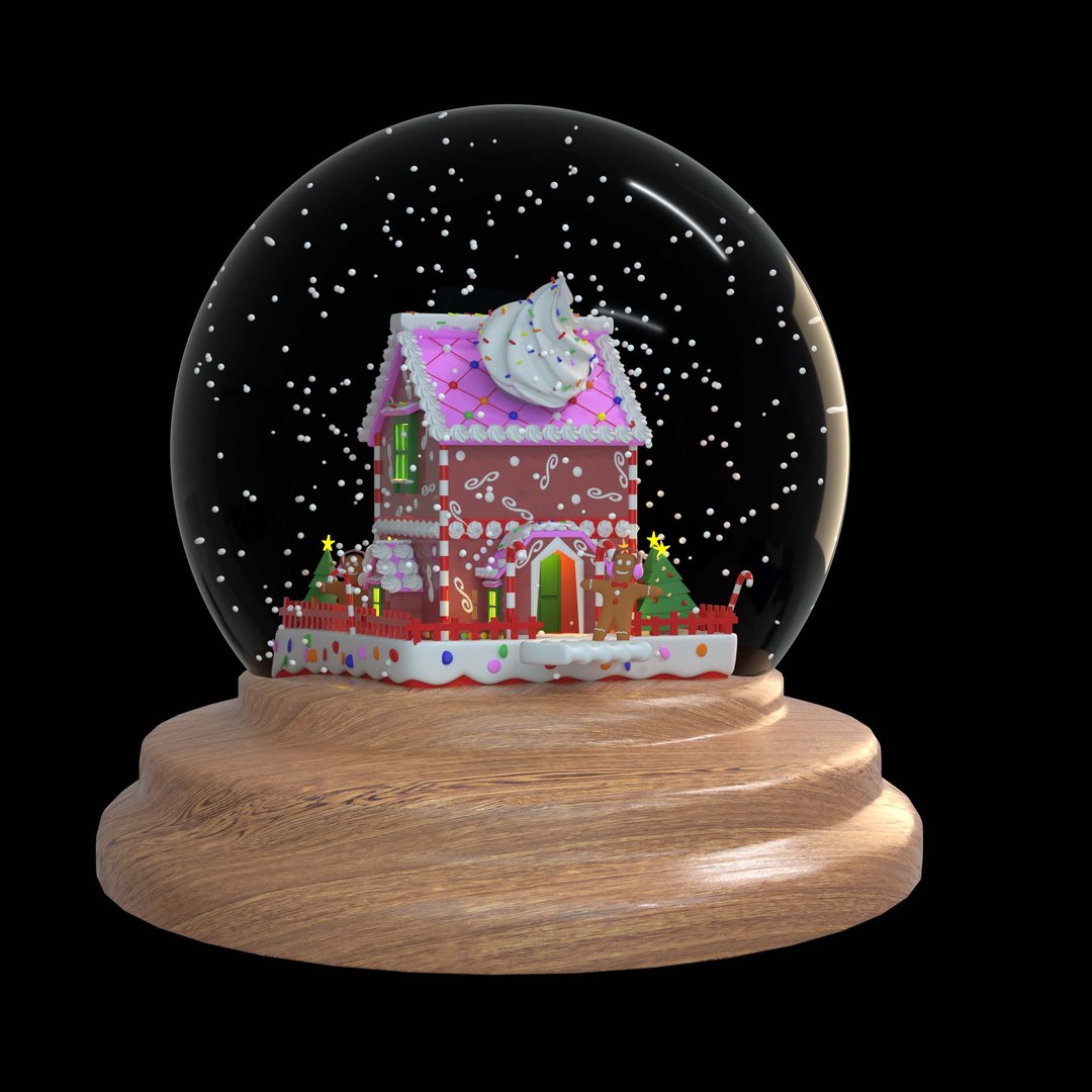 3D Model Stylized Christmas House Made Of Sweet 3D Model - TurboSquid ...