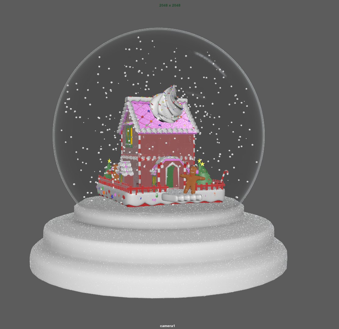 3D Model Stylized Christmas House Made Of Sweet 3D Model - TurboSquid ...