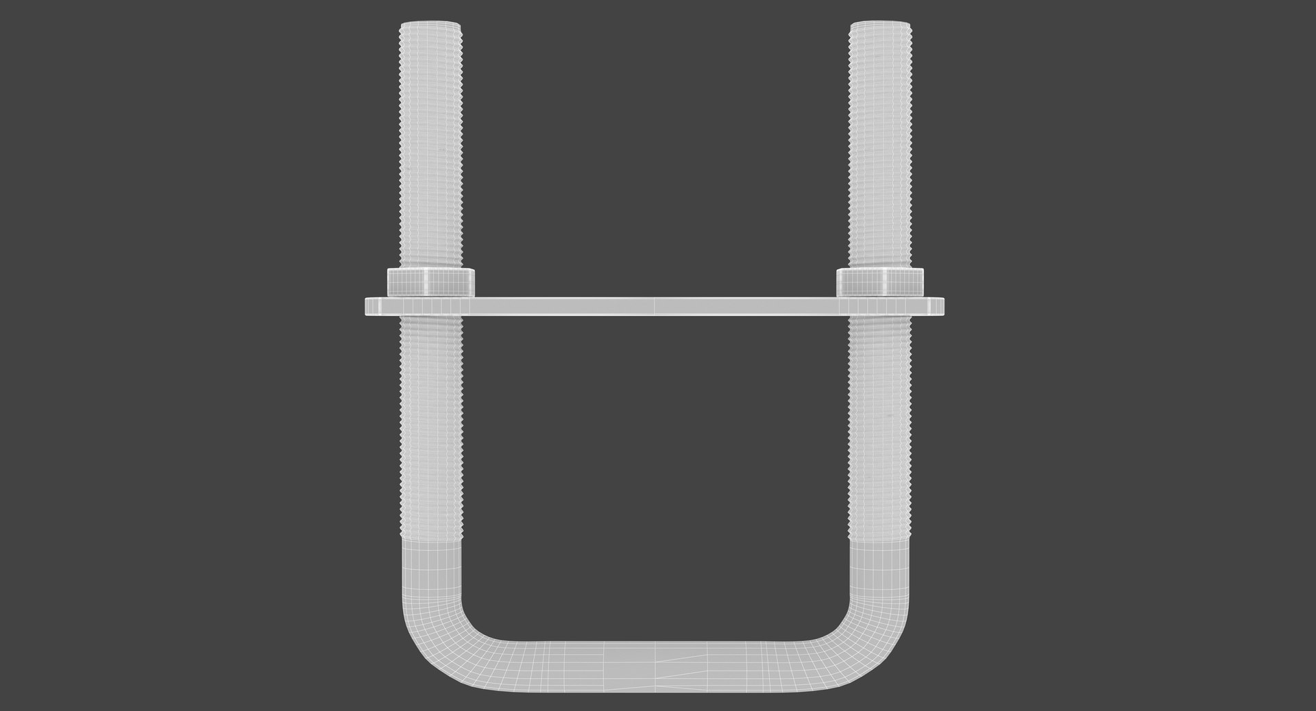 3D Model Square U Bolt - TurboSquid 1330804
