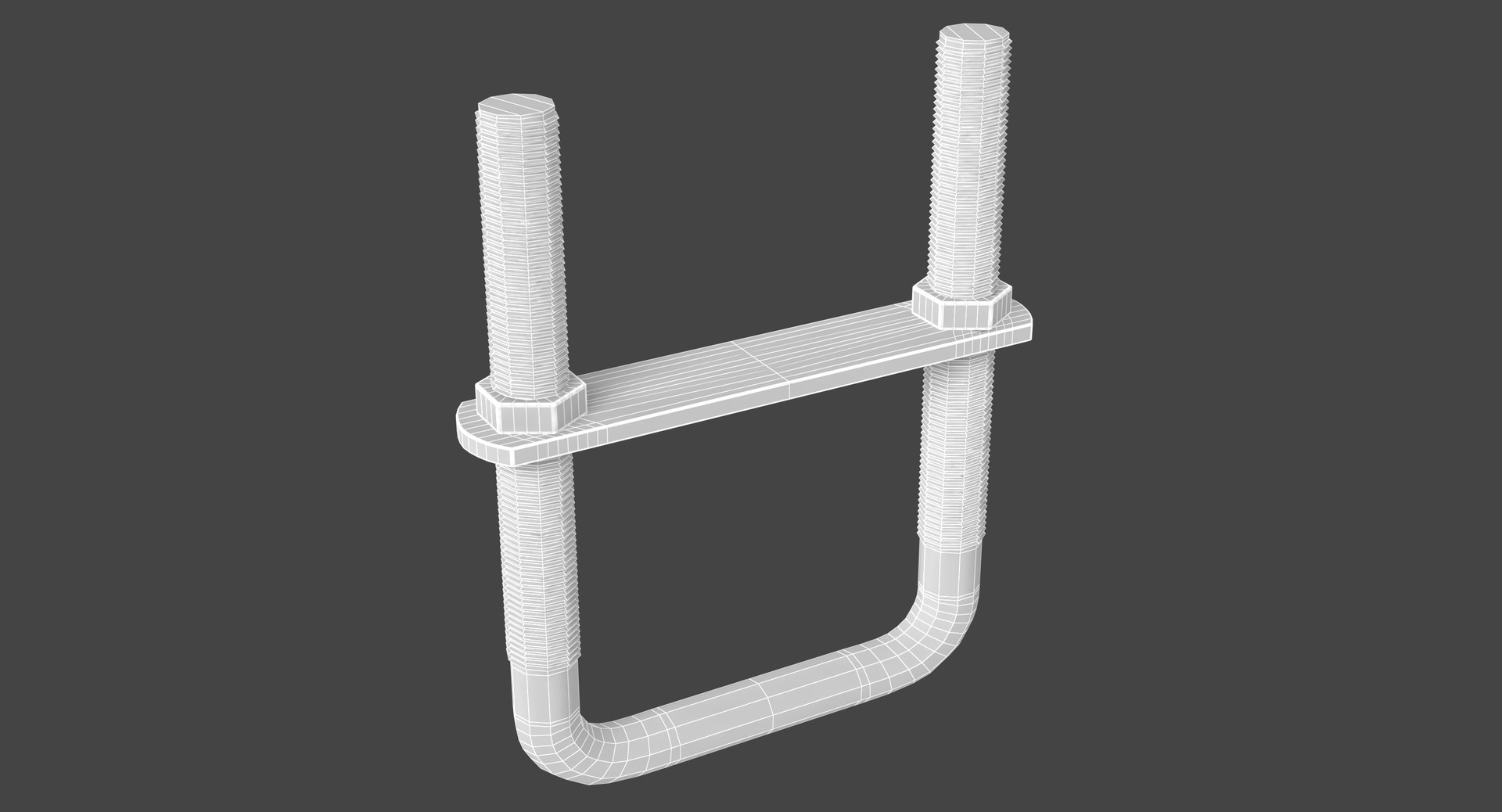 3D Model Square U Bolt - TurboSquid 1330804