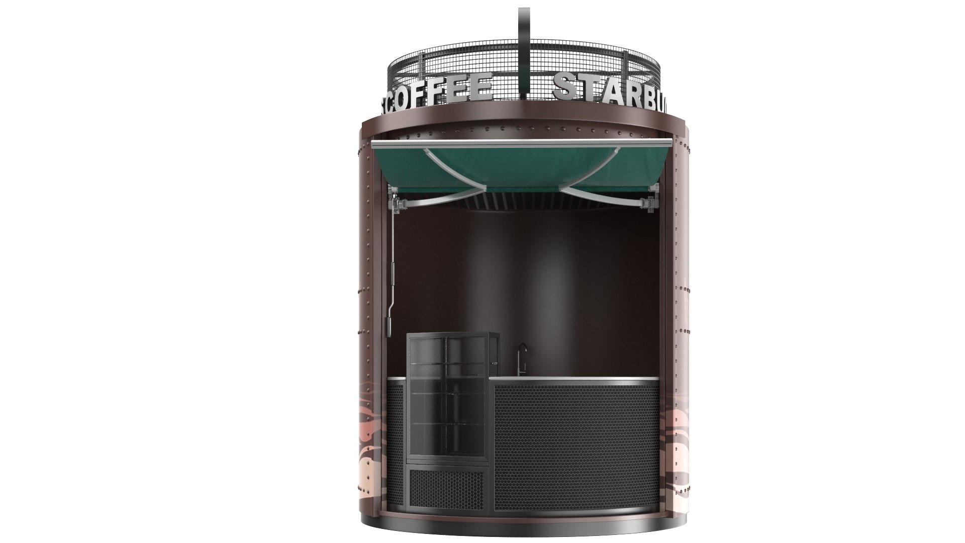 Detailed Starbucks Coffee Bar 3D Model - TurboSquid 2050493
