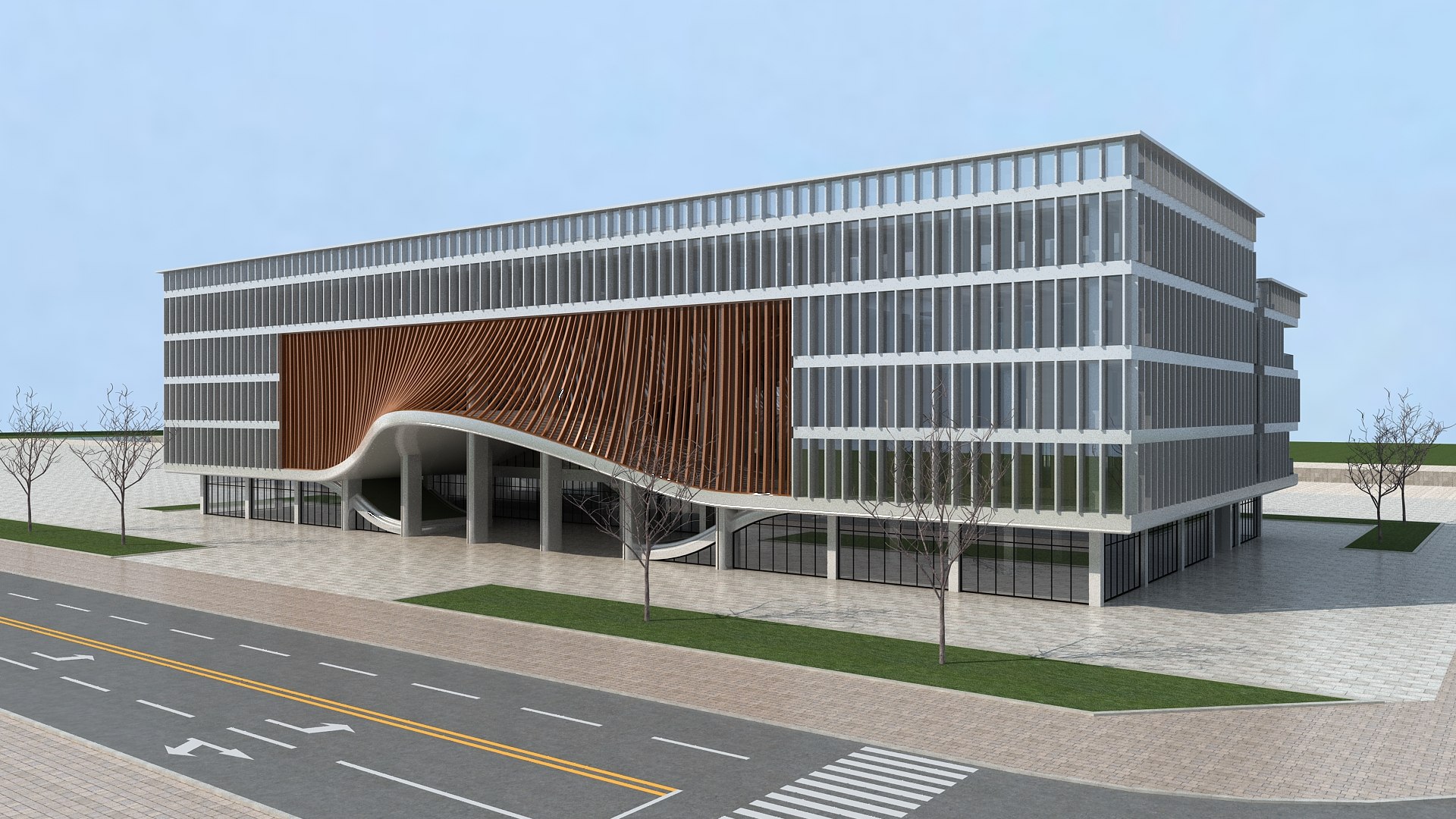 Modern Building 105 Model - TurboSquid 2518555