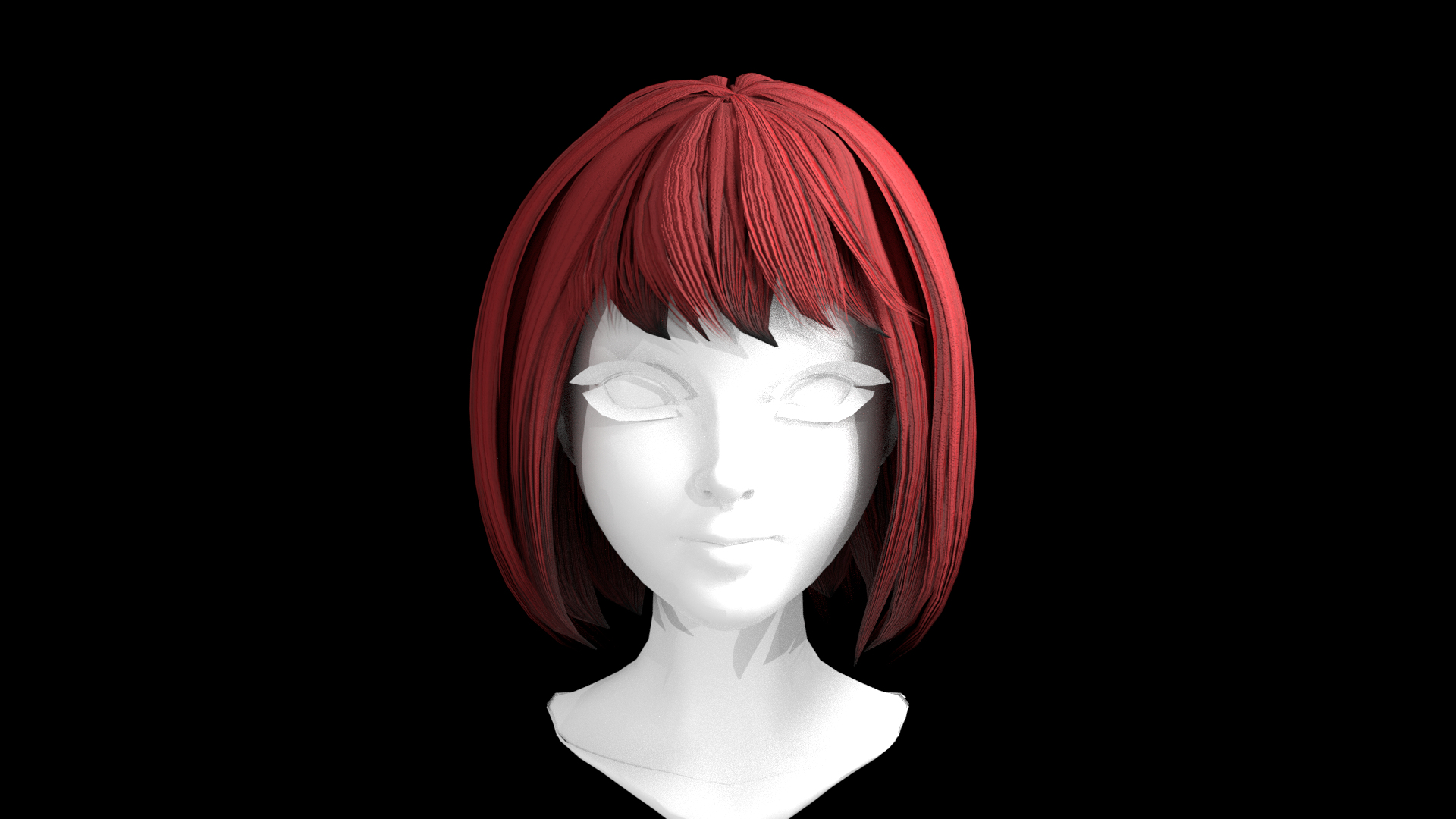 Hair Wig - Short 3D Model - TurboSquid 1438475