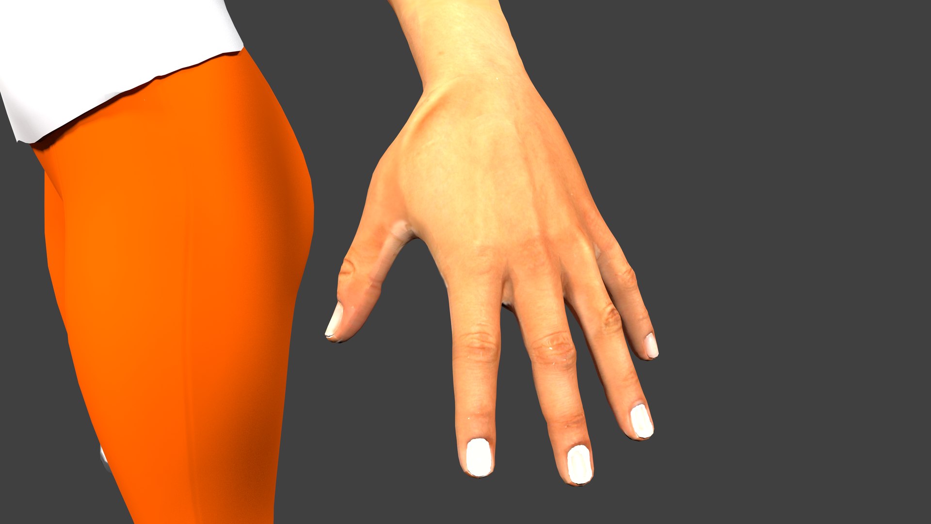 Chell Rigged 3d Model