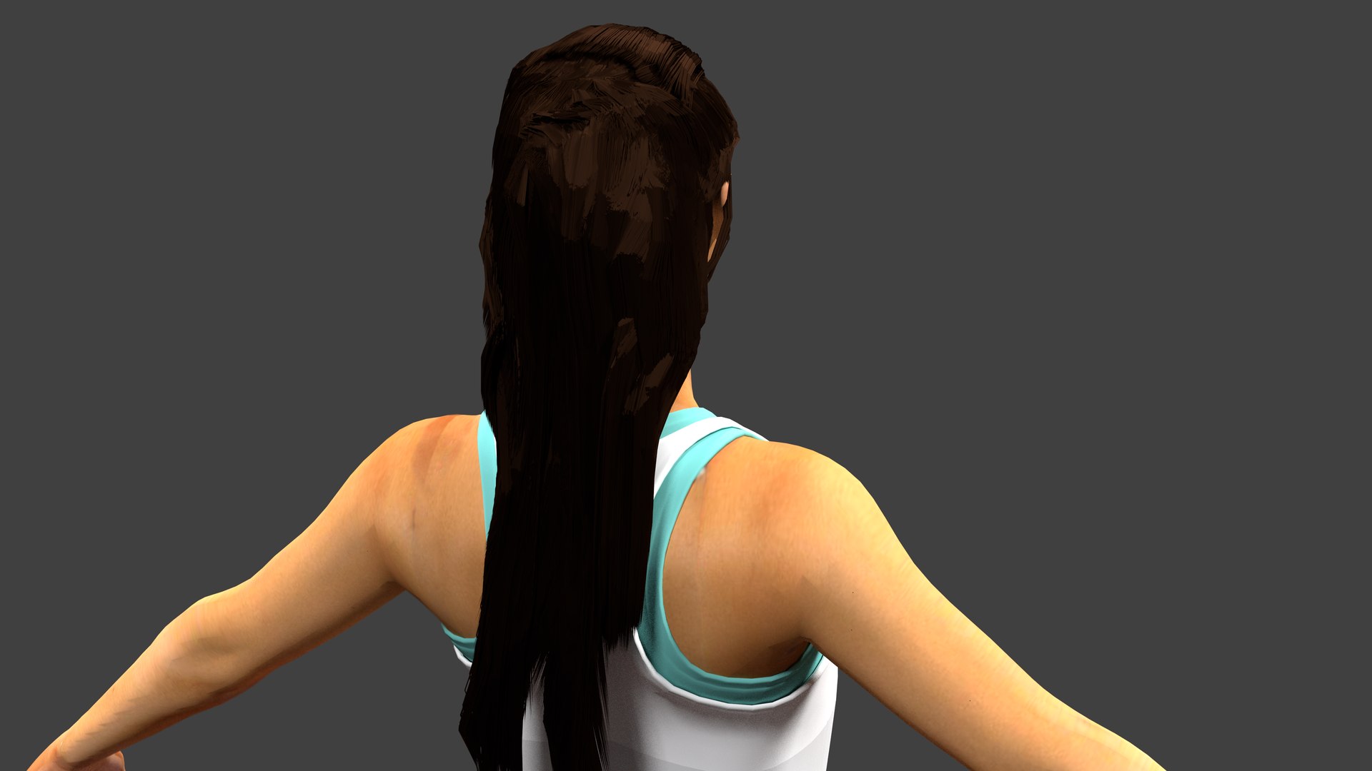 Chell Rigged 3d Model