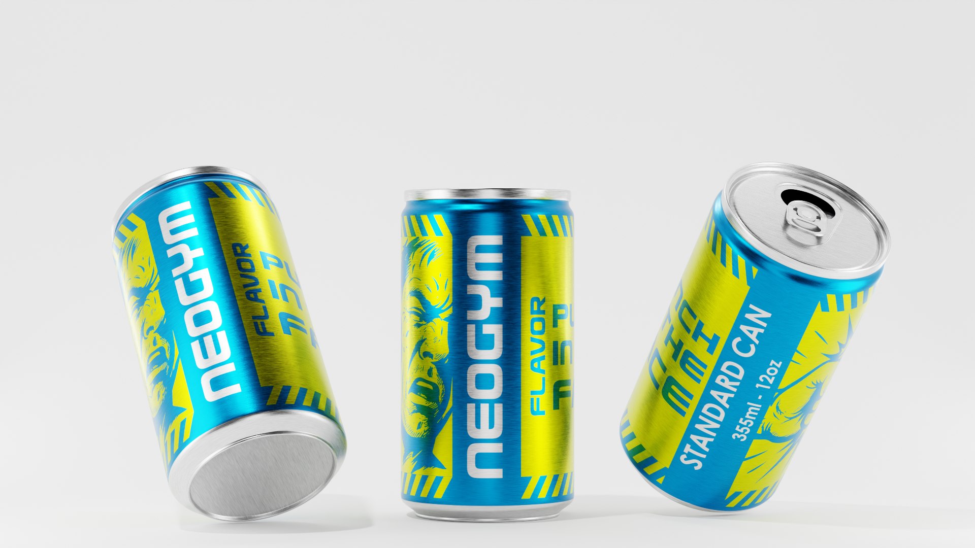 Beverage Can Standard 355ml 12oz - Closed And Open 3D Model ...