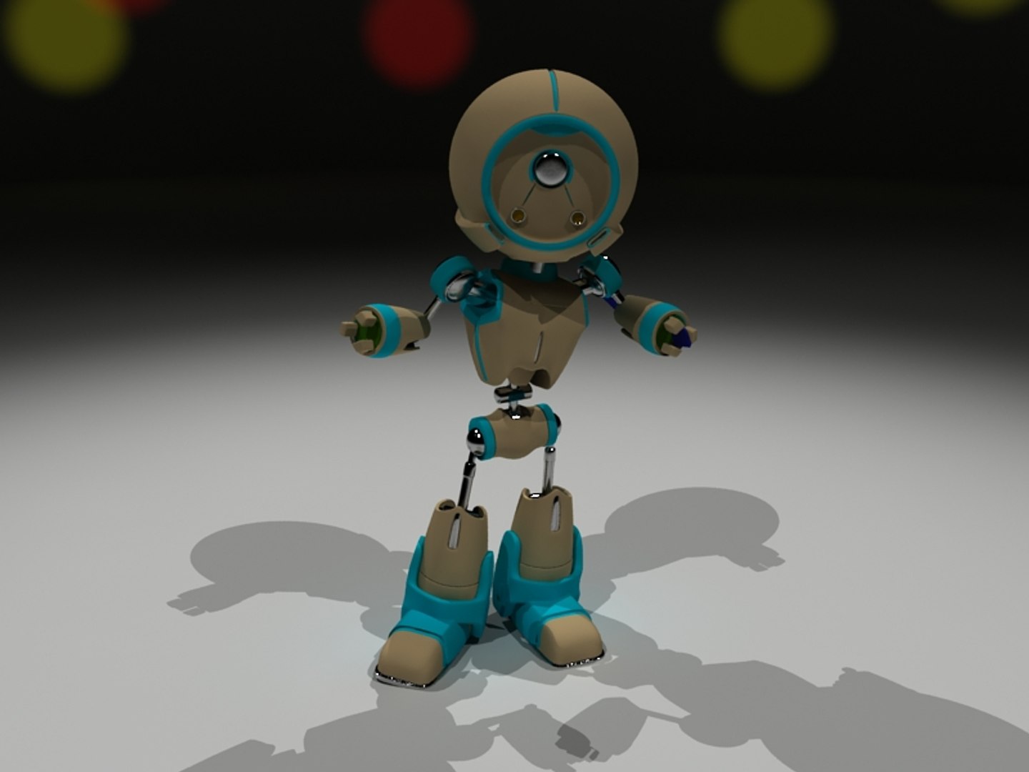 Robot Rigged Animation 3d Model