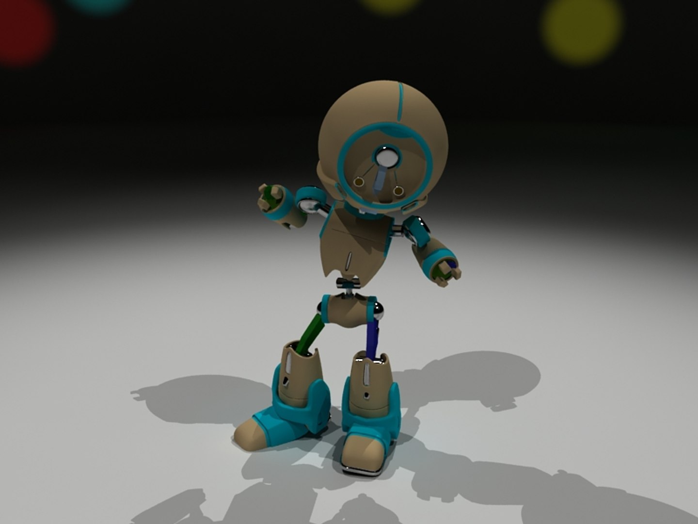 Robot Rigged Animation 3d Model