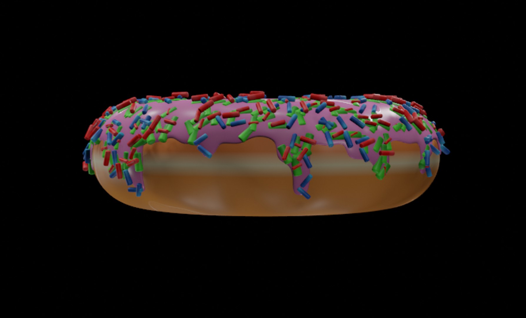 Simple Doughnut 3D Model - TurboSquid 1642151