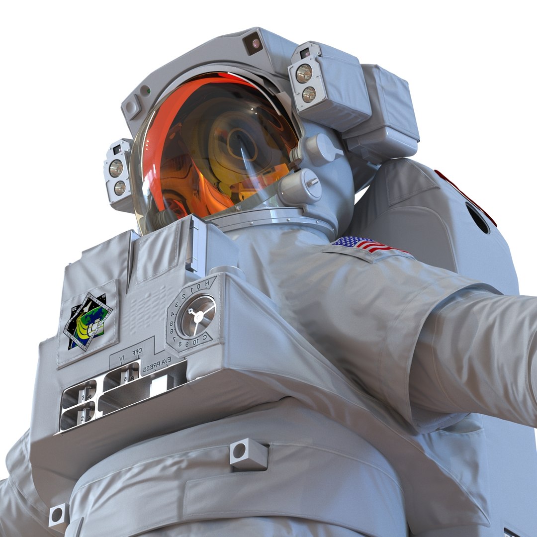 3d model extravehicular mobility unit rigged