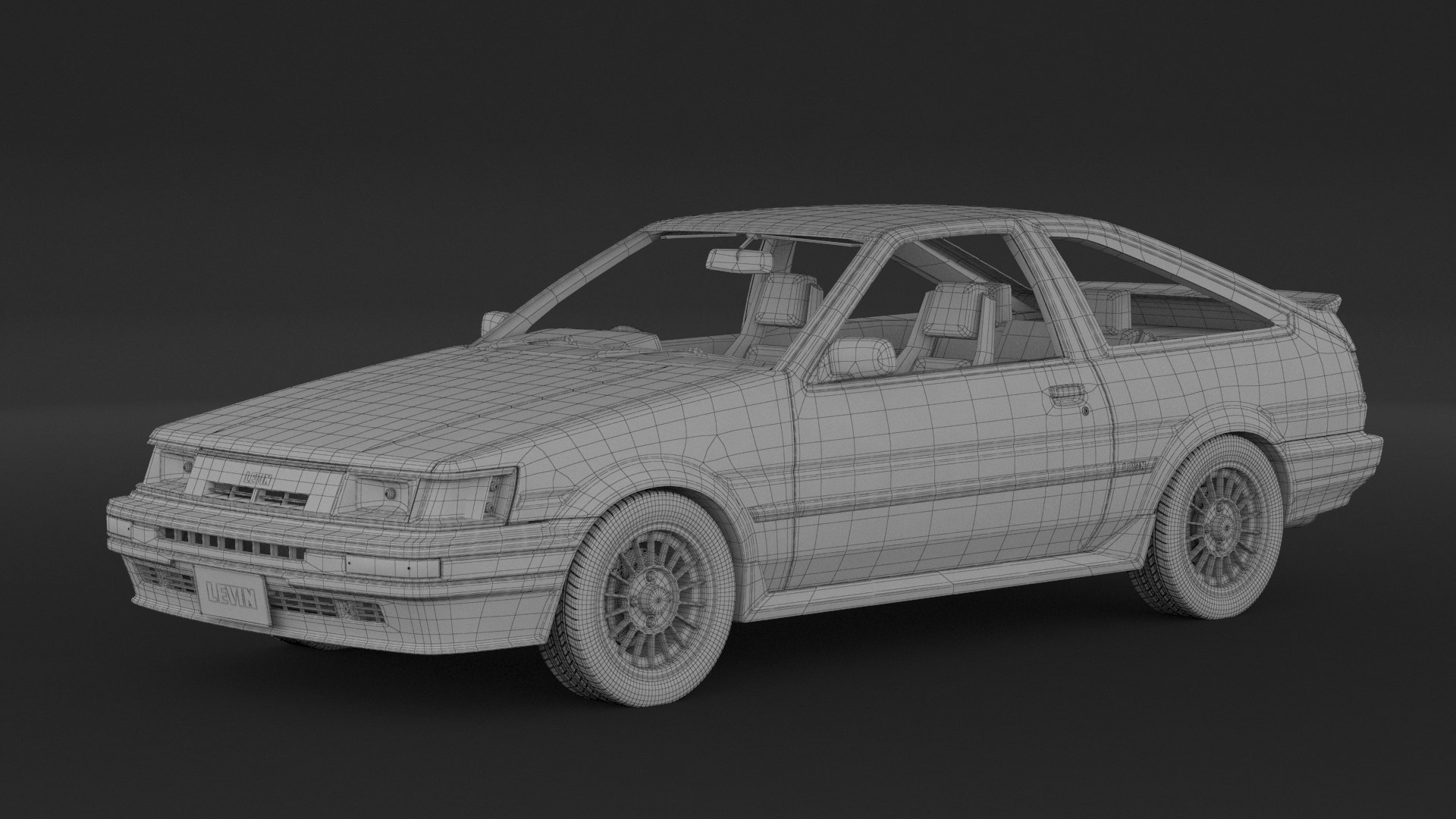 3D Toyota Corolla Ae86 Model - TurboSquid 1533814