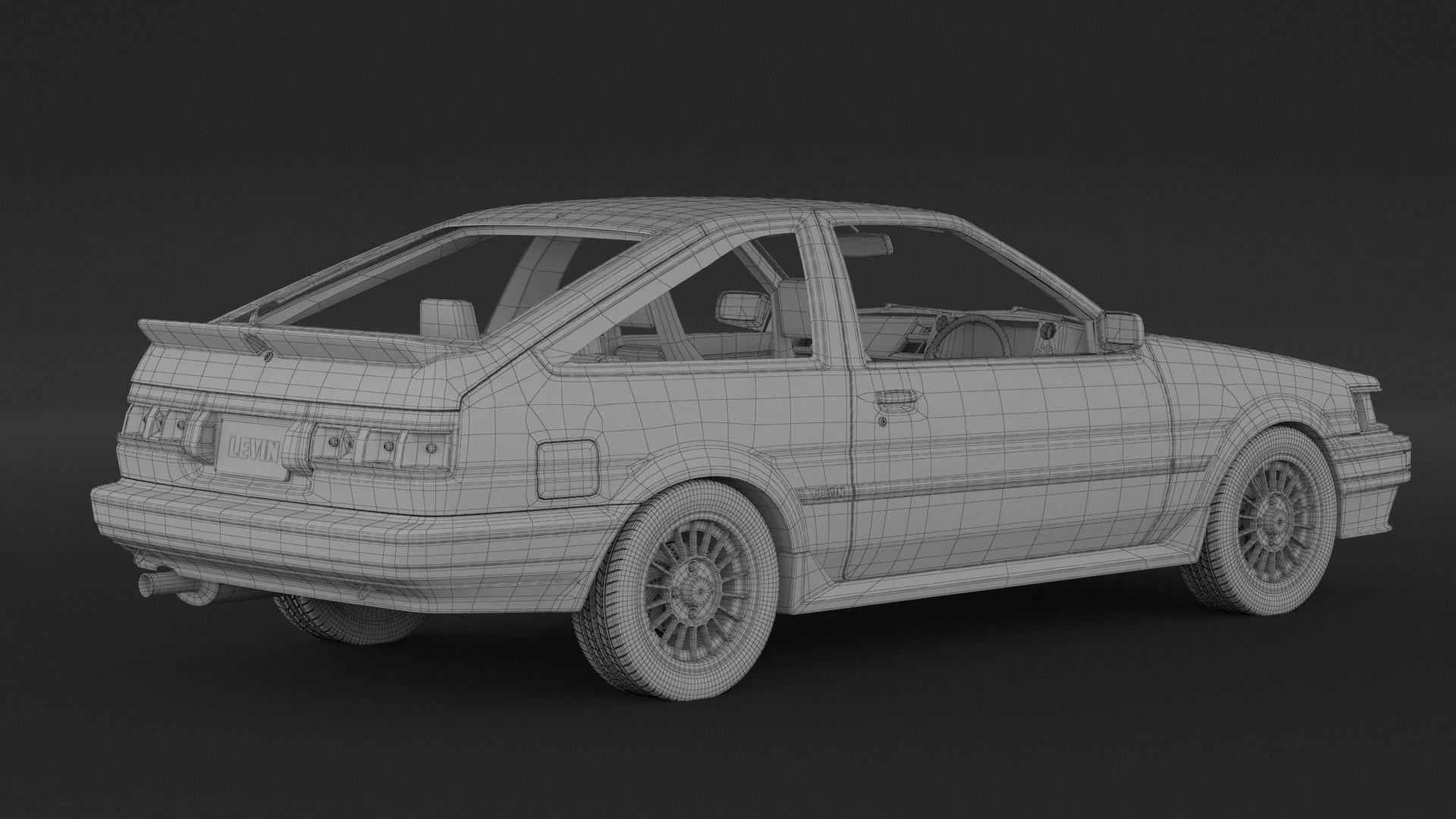 3D Toyota Corolla Ae86 Model - TurboSquid 1533814
