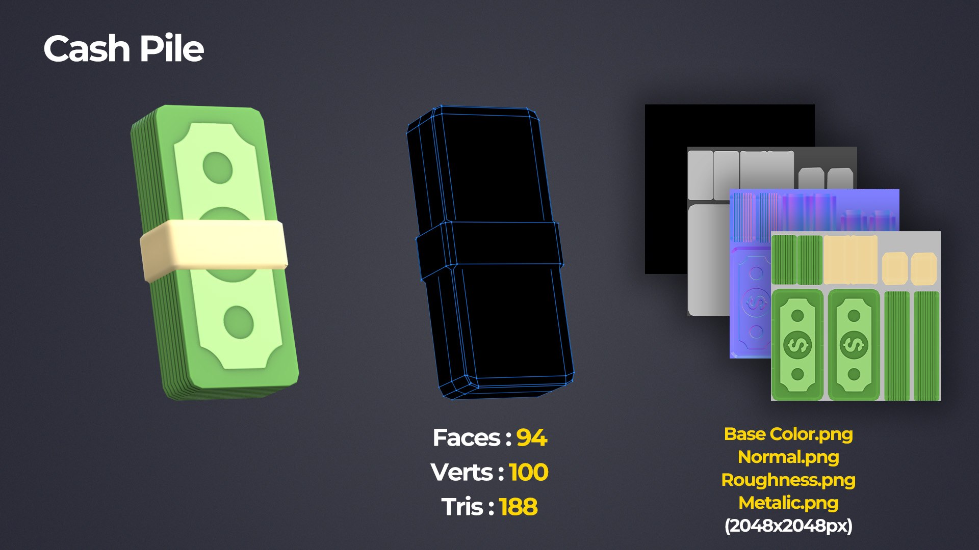 3D Money Pack - TurboSquid 2086337