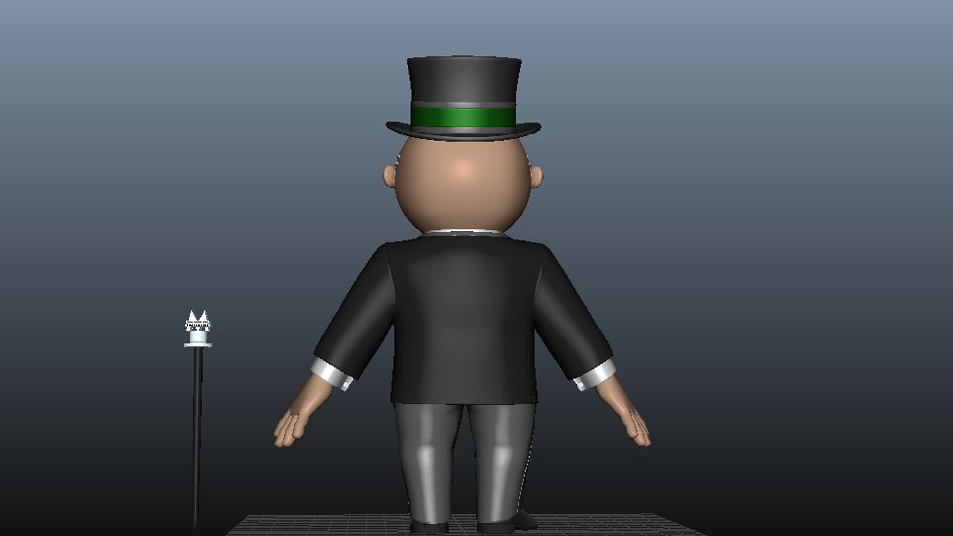 3D Mr Monopoly Model - TurboSquid 2103084