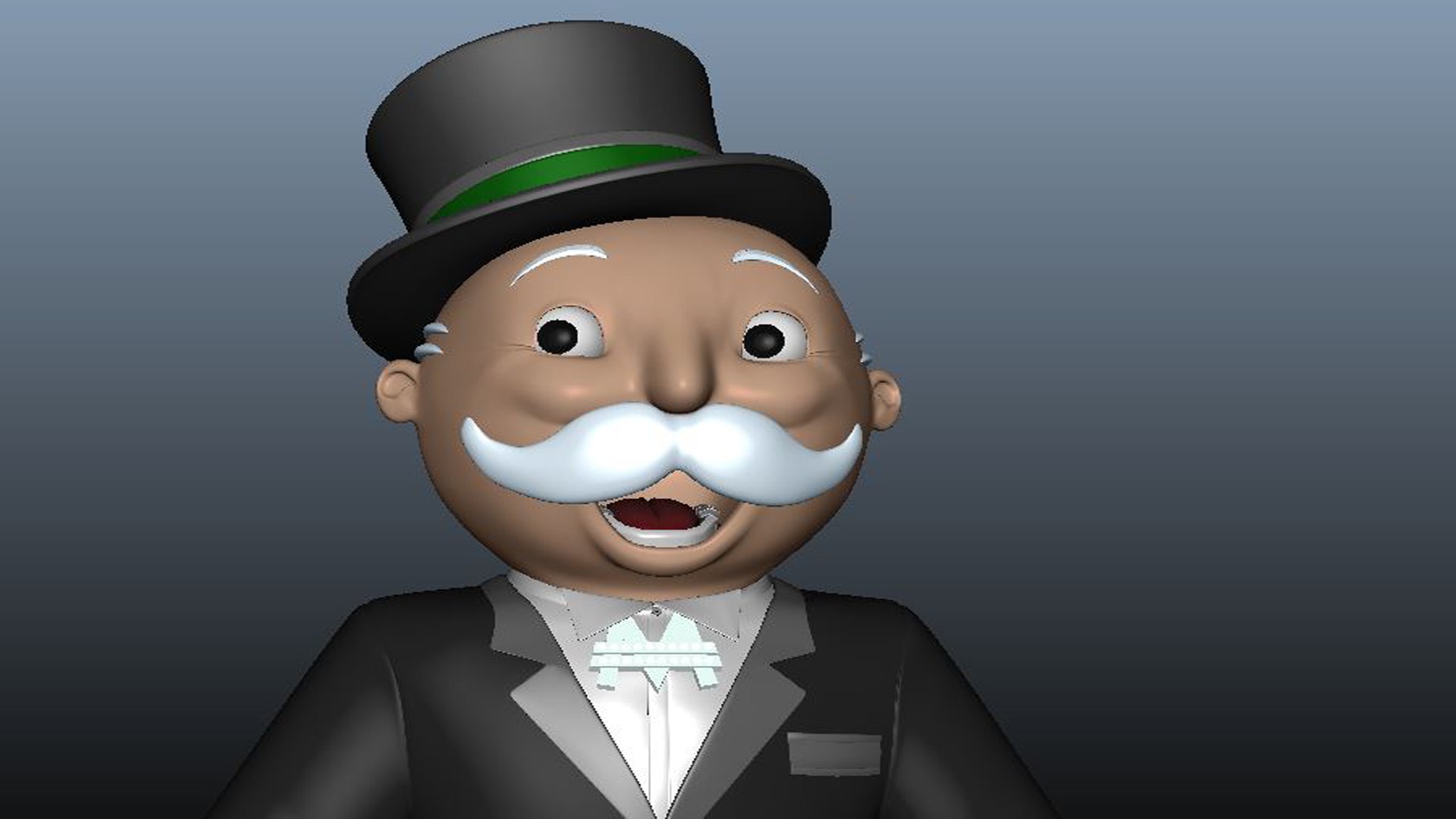 3D Mr Monopoly Model - TurboSquid 2103084