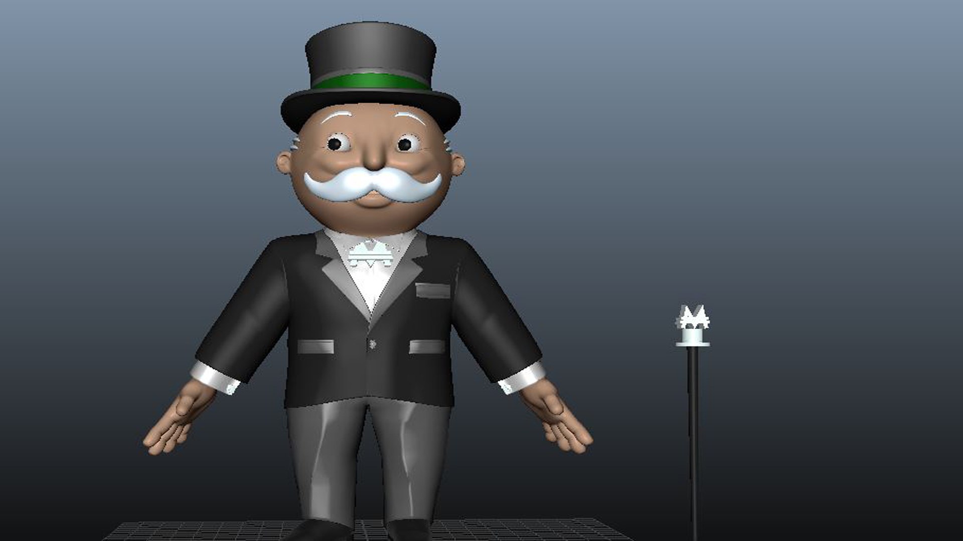 3D Mr Monopoly Model - TurboSquid 2103084
