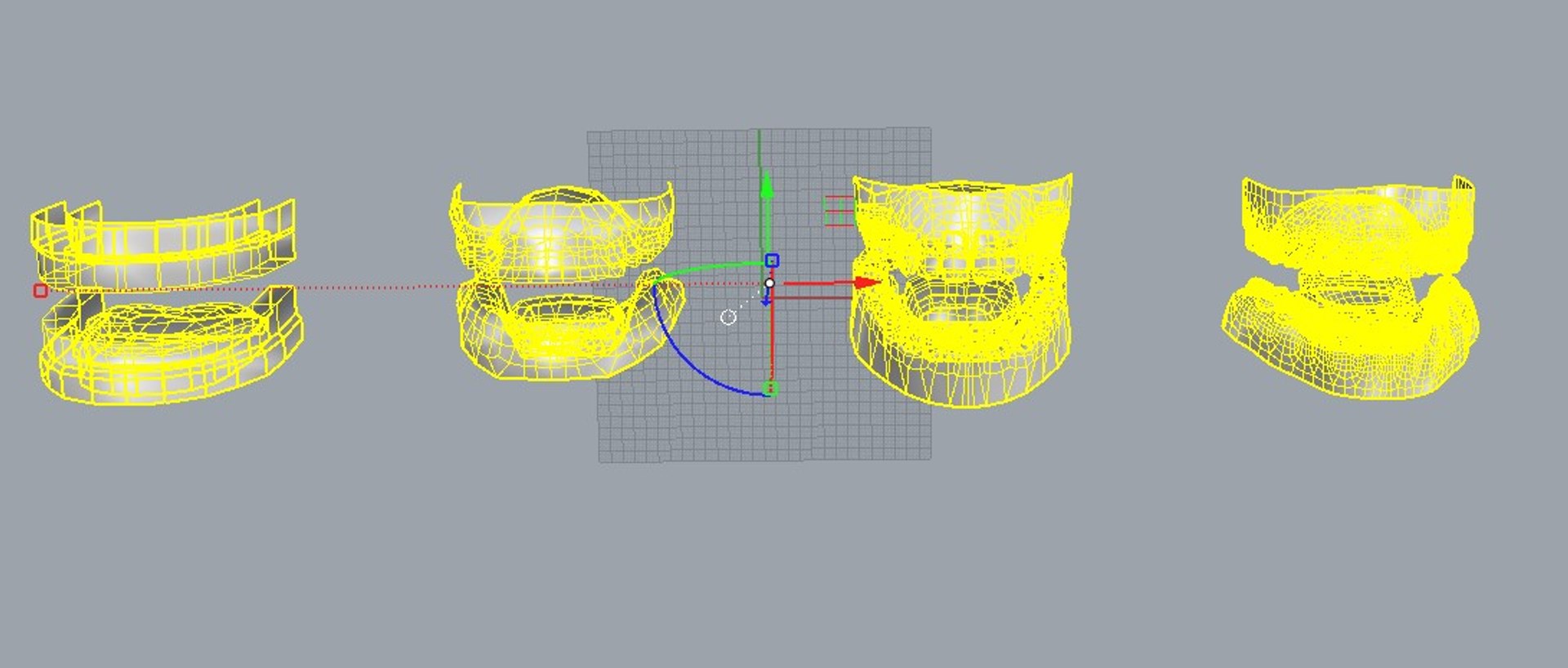 3D модель Человеческая челюсть с зубами 3D-модель зуба Lowpoly и High ...