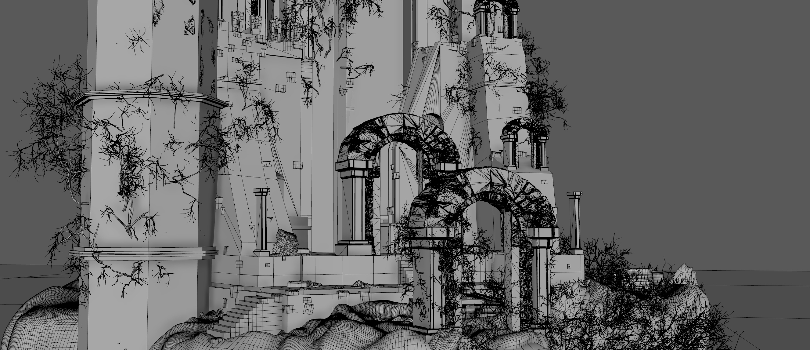 3D Fantasy Destroy Castle model - TurboSquid 1856628