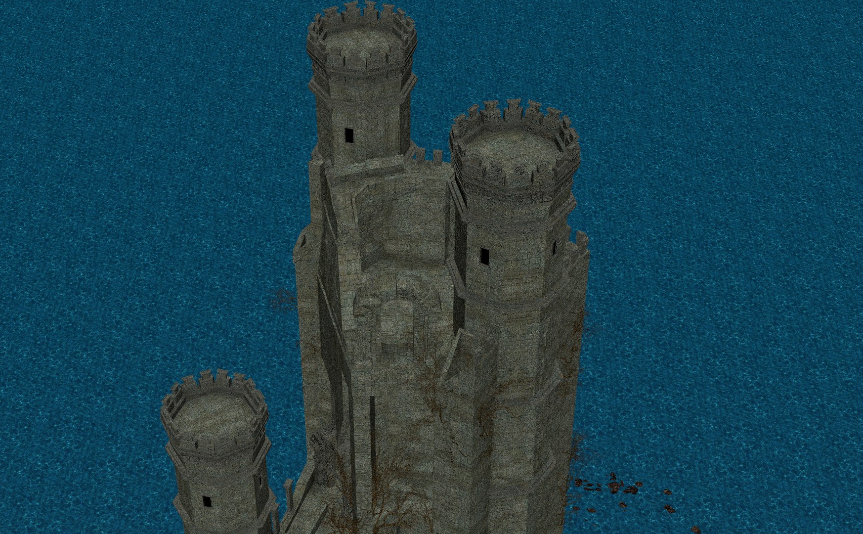 3D Fantasy Destroy Castle Model - TurboSquid 1856628