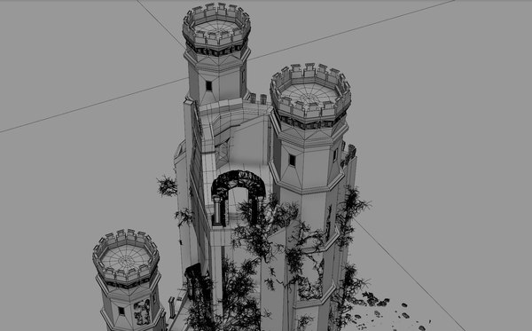 3D Fantasy Destroy Castle model - TurboSquid 1856628
