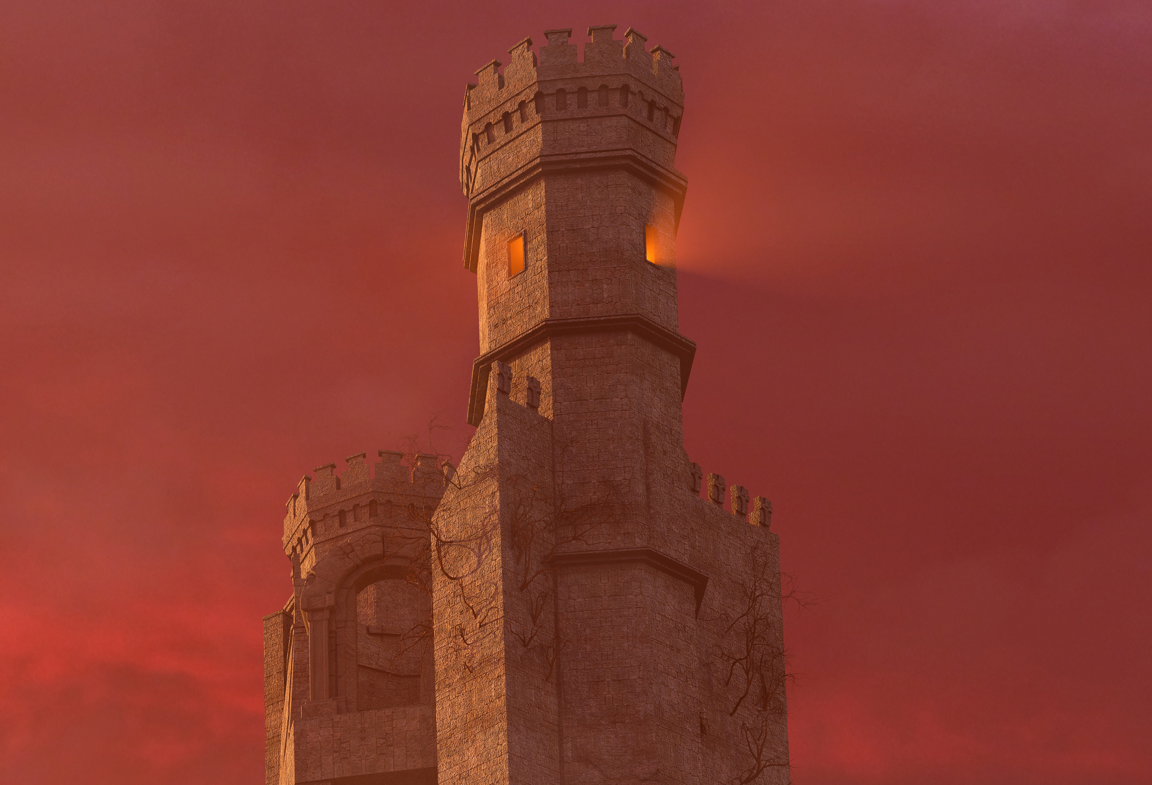 3D Fantasy Destroy Castle model - TurboSquid 1856628