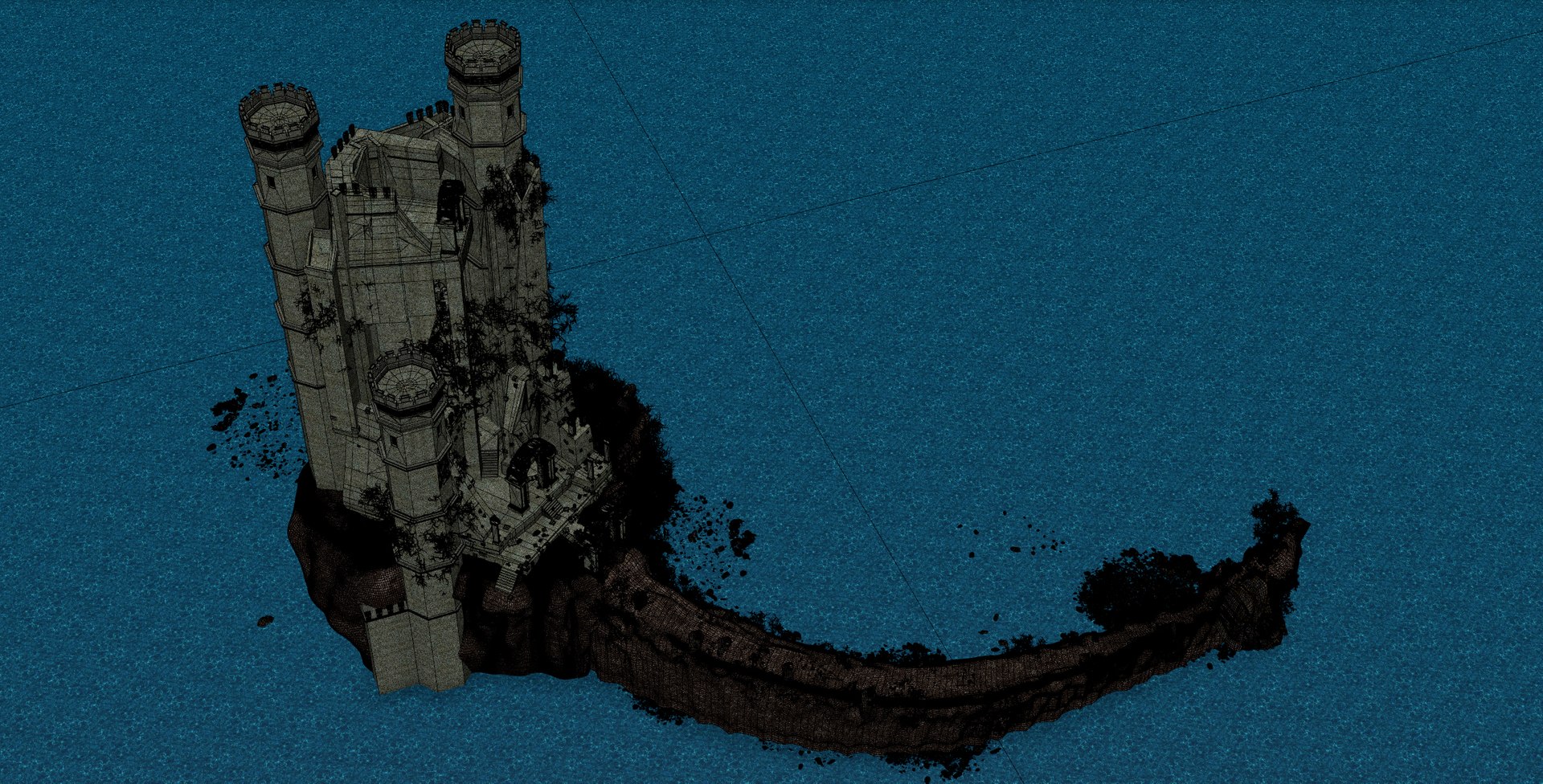 3D Fantasy Destroy Castle model - TurboSquid 1856628