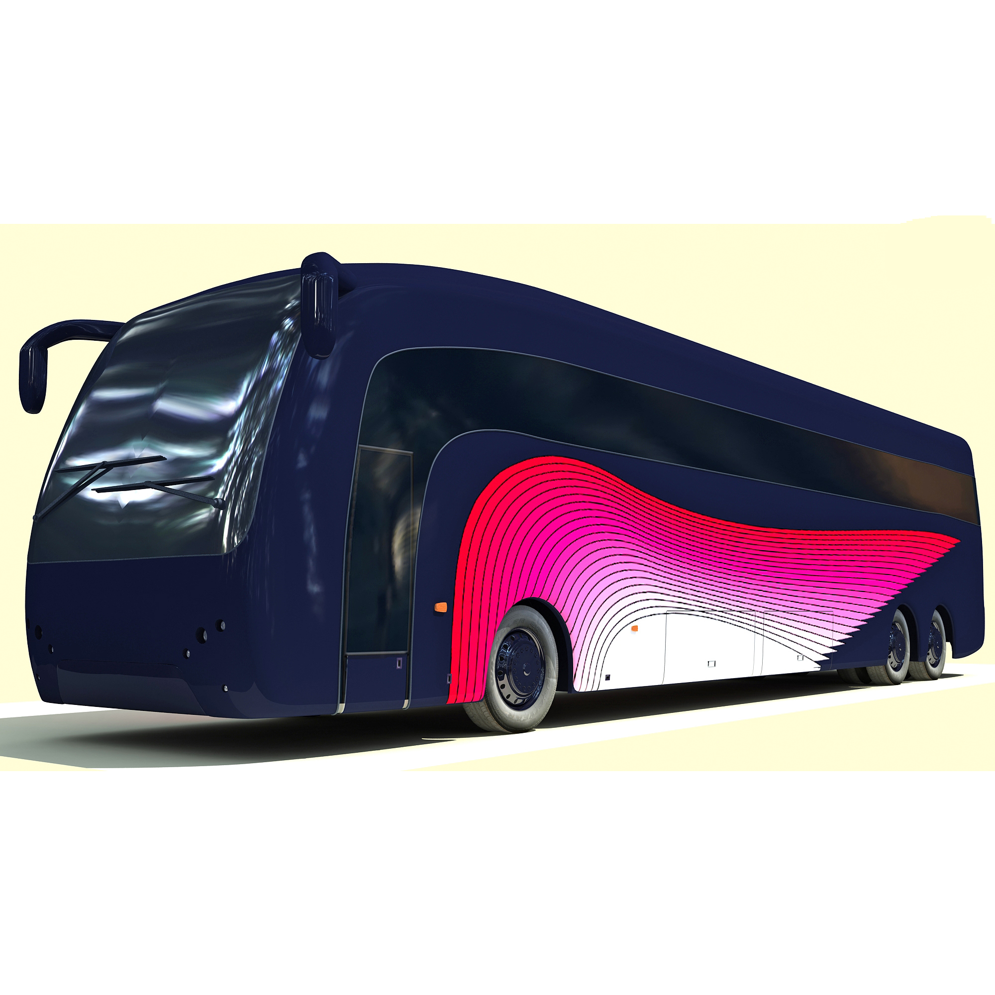 3d model bus