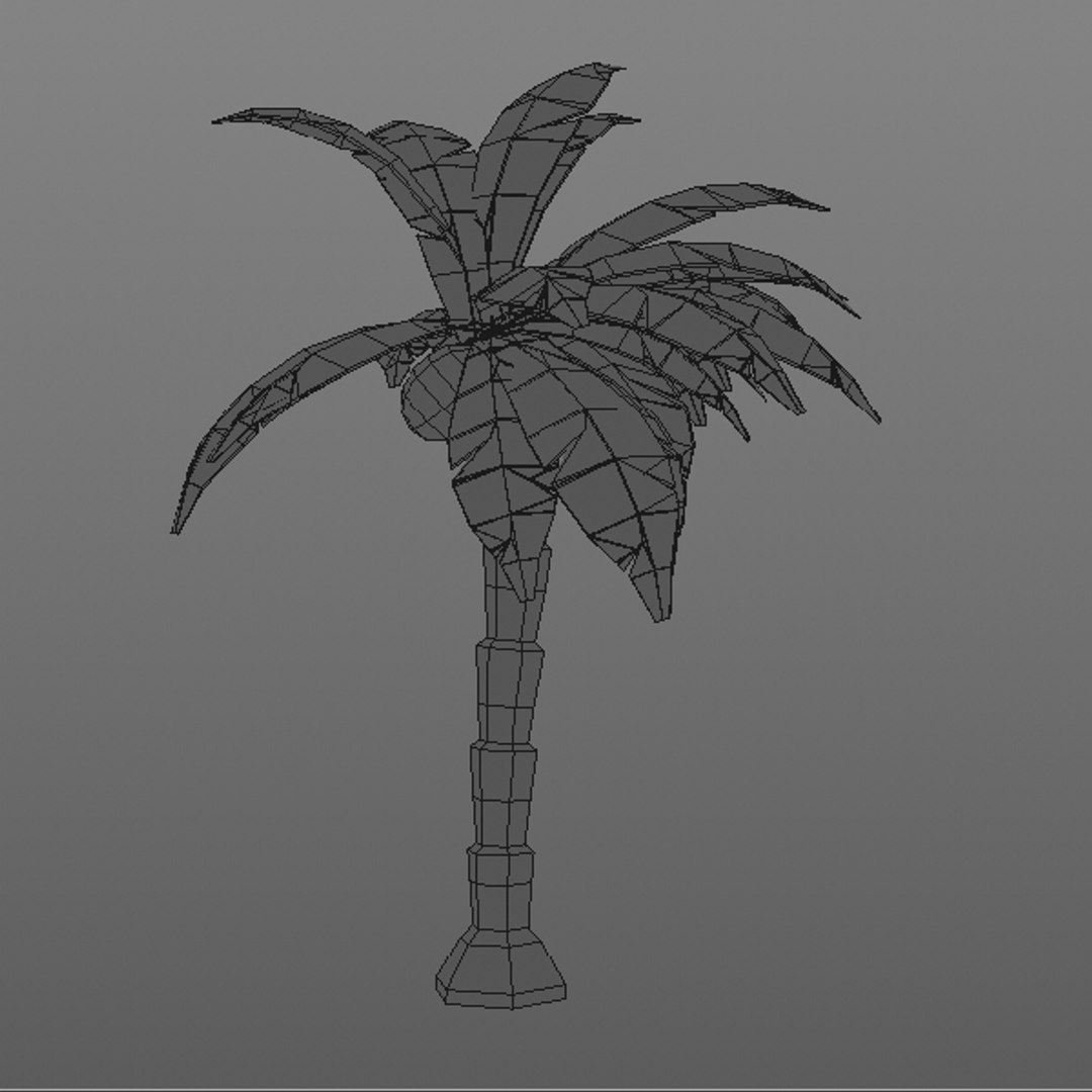 3D Style Palm Tree Model - TurboSquid 1342516