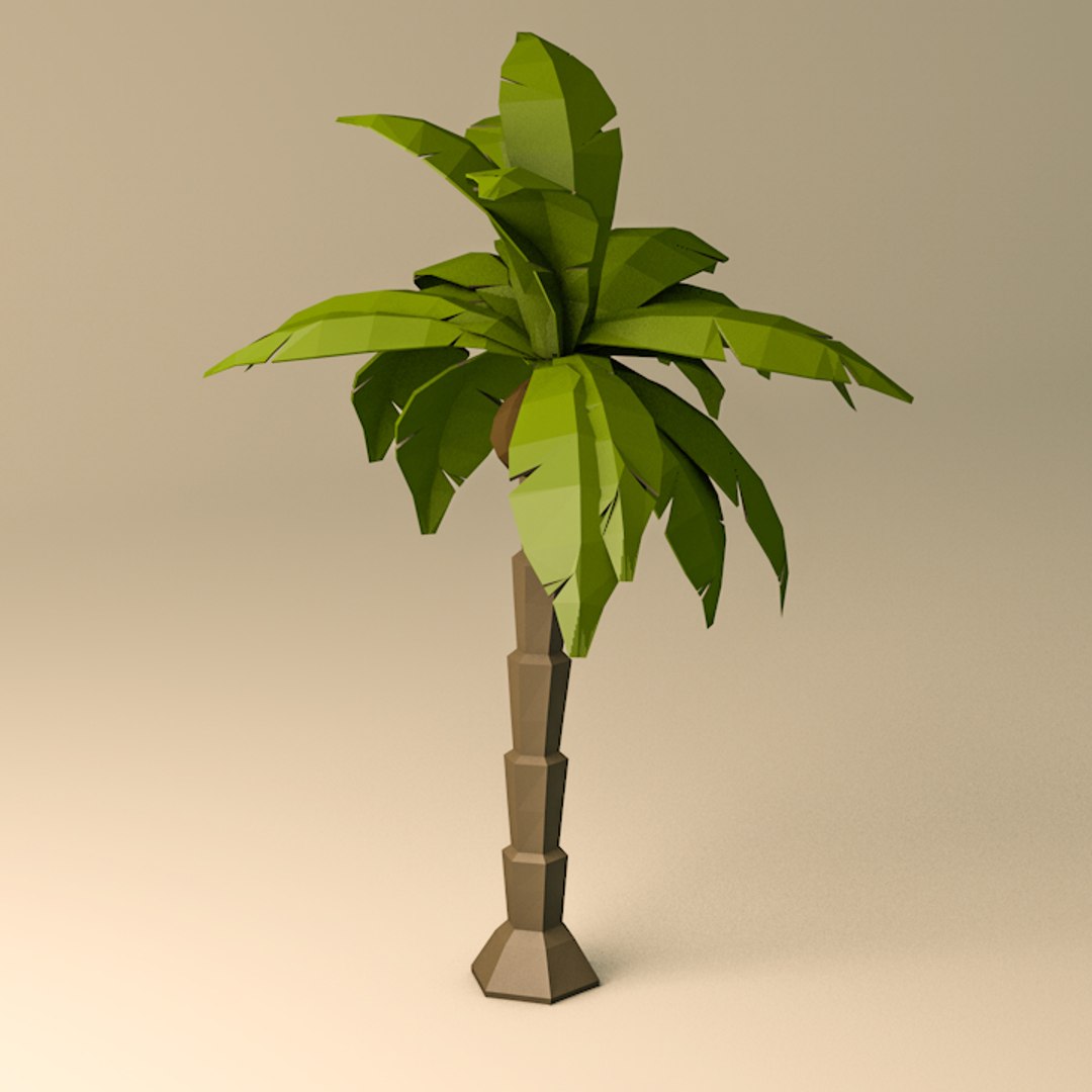 3D Style Palm Tree Model - TurboSquid 1342516
