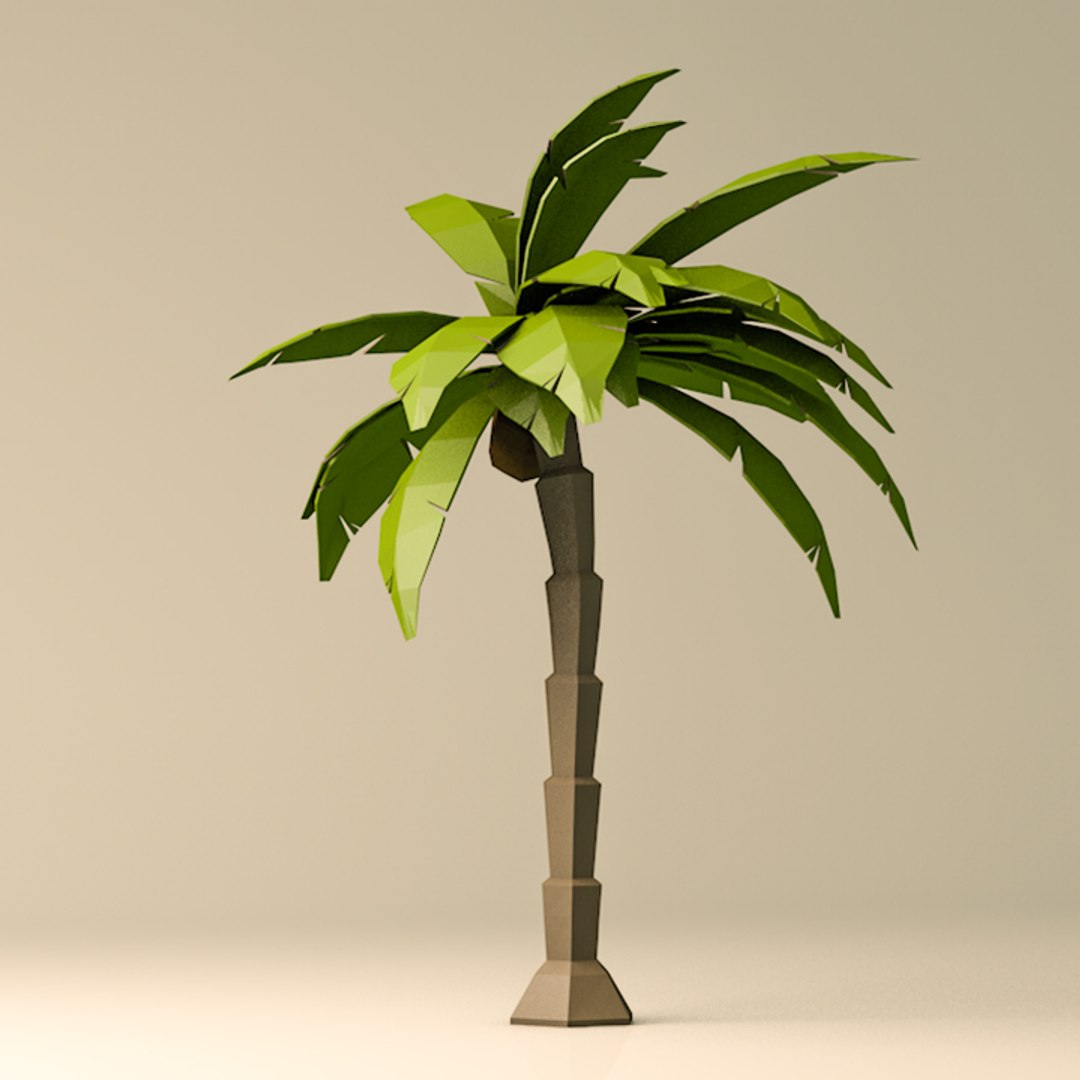 3D Style Palm Tree Model - TurboSquid 1342516