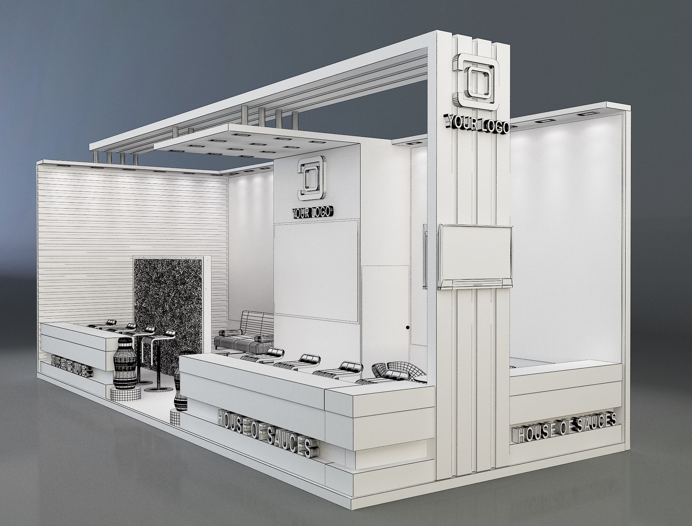 Booth Exhibition Stand A638f 3D Model - TurboSquid 1998701