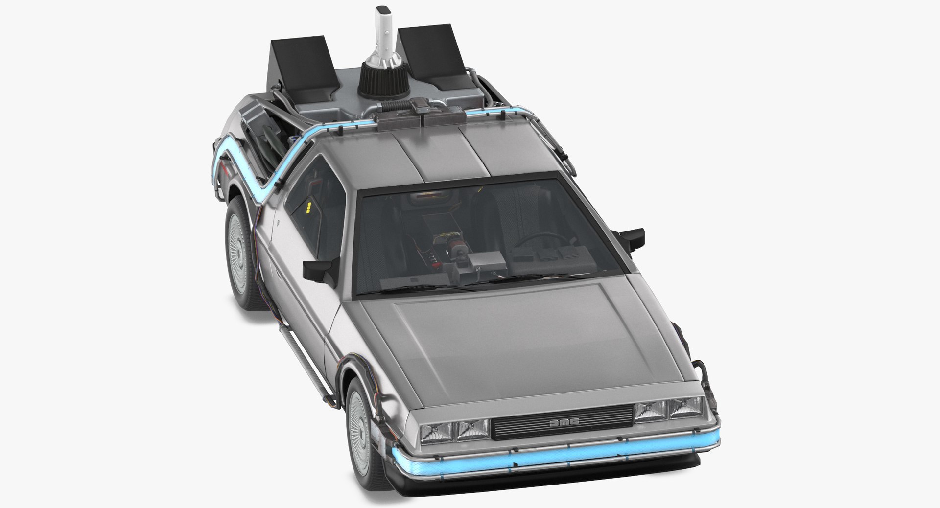 Delorean Future Driving Flying 3D Model - TurboSquid 1354188