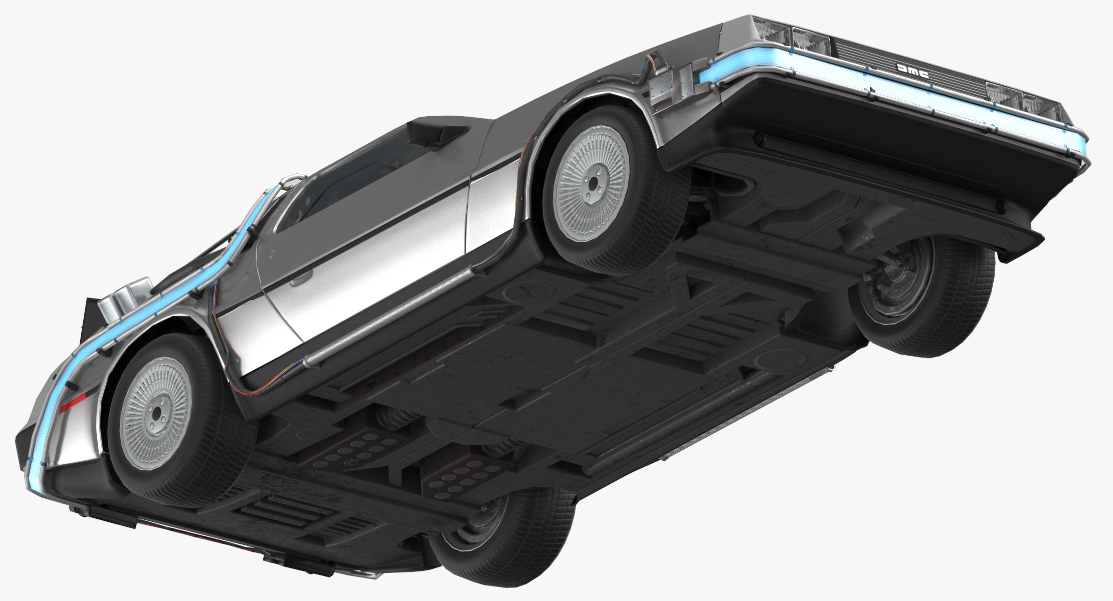 Delorean future driving flying 3D model - TurboSquid 1354188
