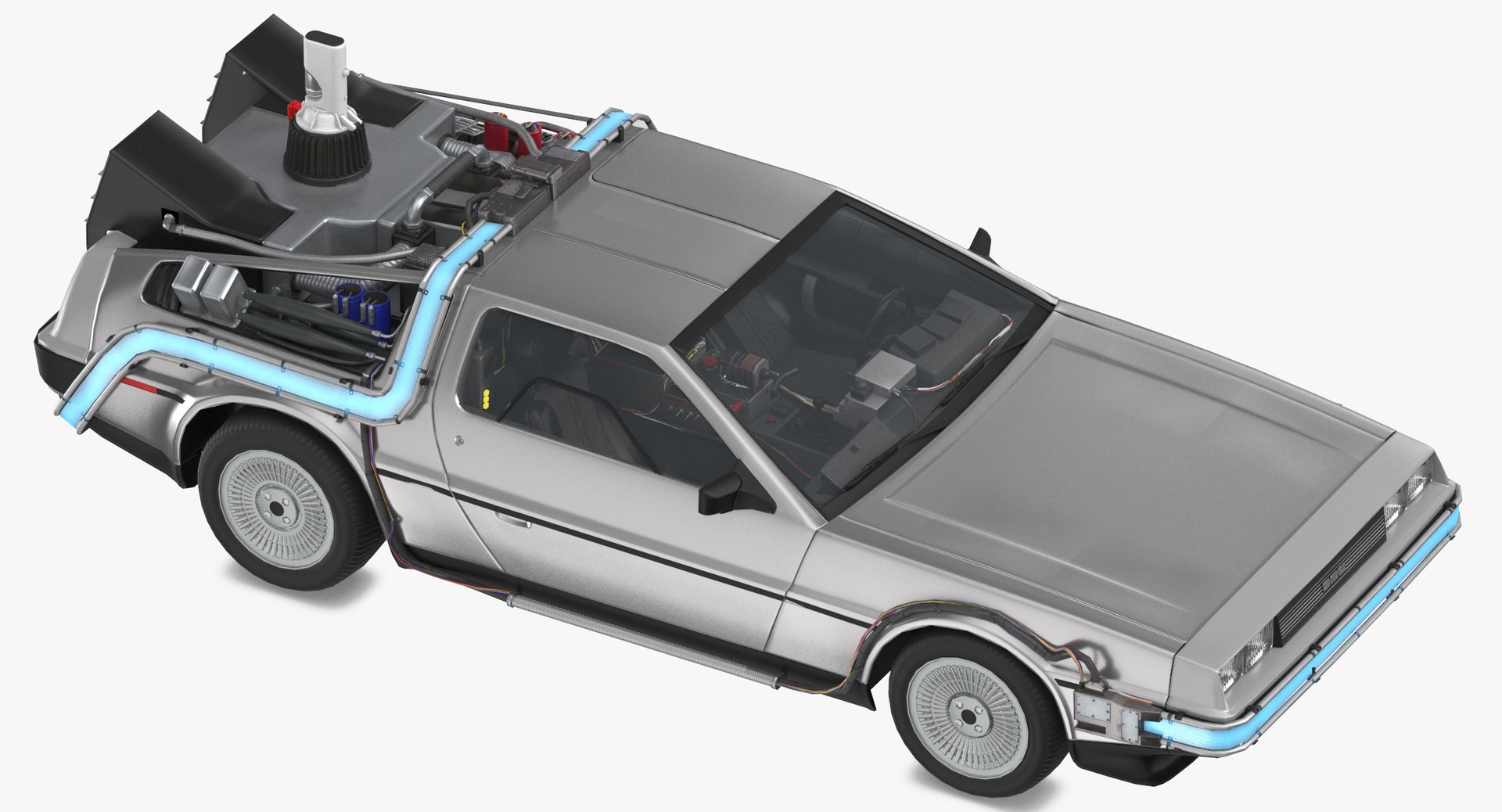 Delorean Future Driving Flying 3D Model - TurboSquid 1354188