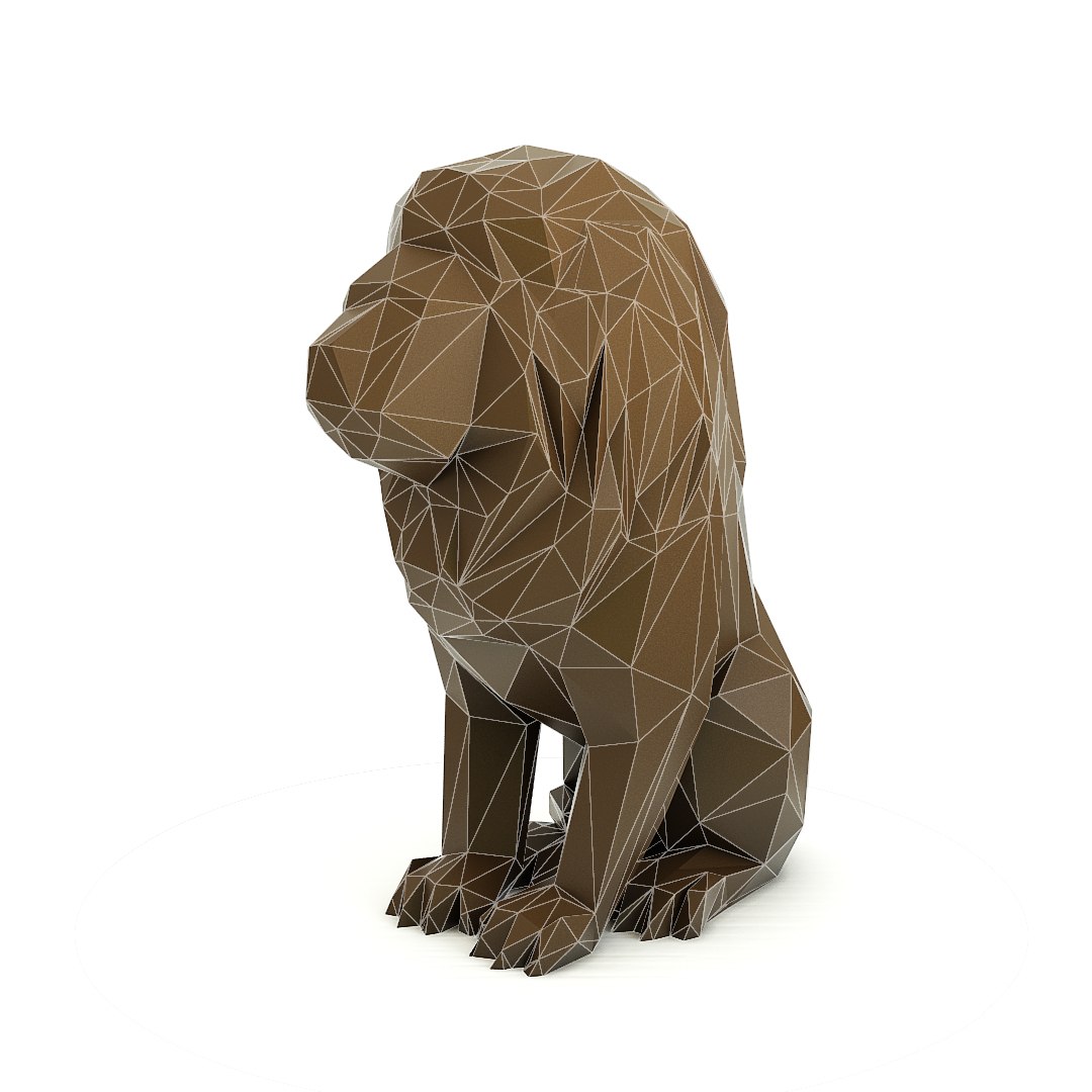 Geometric Lion 3D Model - TurboSquid 1257411