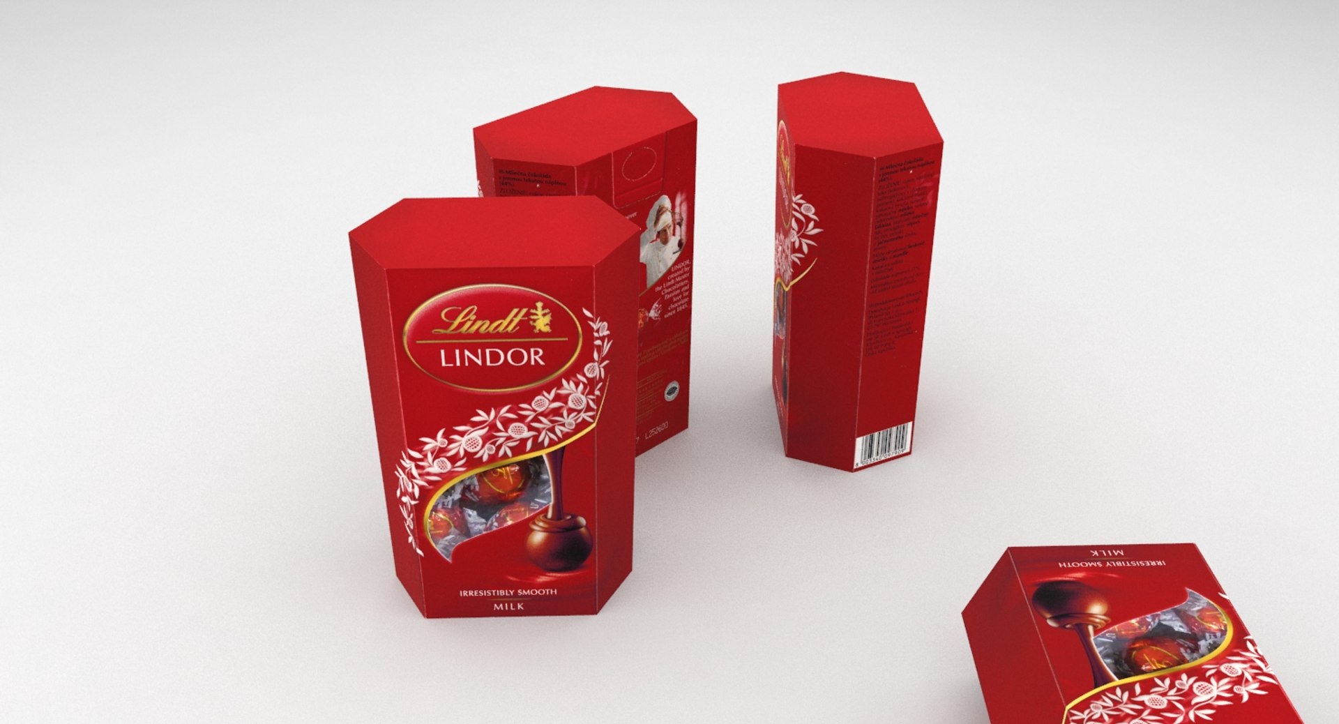 Lindt lindor cornet boxes 3D model - TurboSquid 1156160