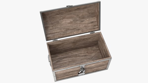 modelo 3d Cofre abierto v2 - TurboSquid 2060353