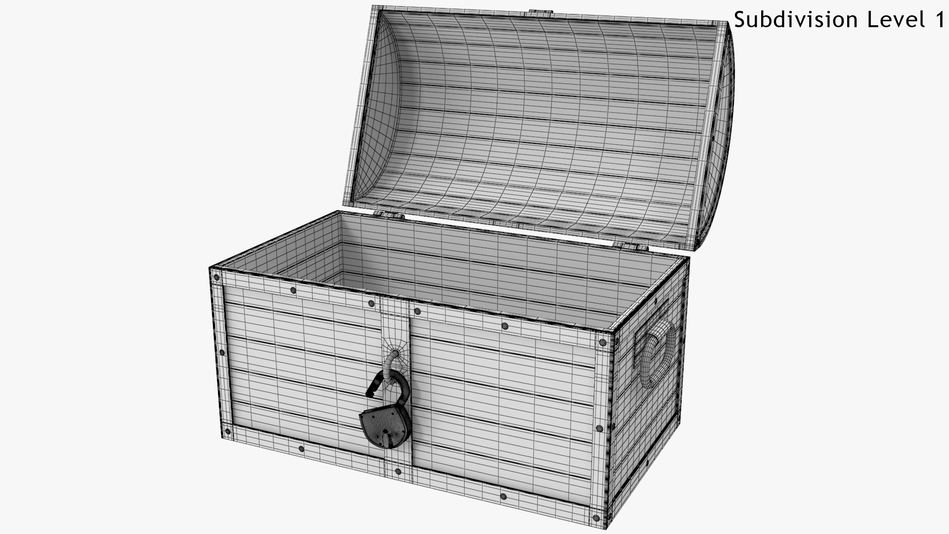 Opened Chest V2 3D Model - TurboSquid 2060353