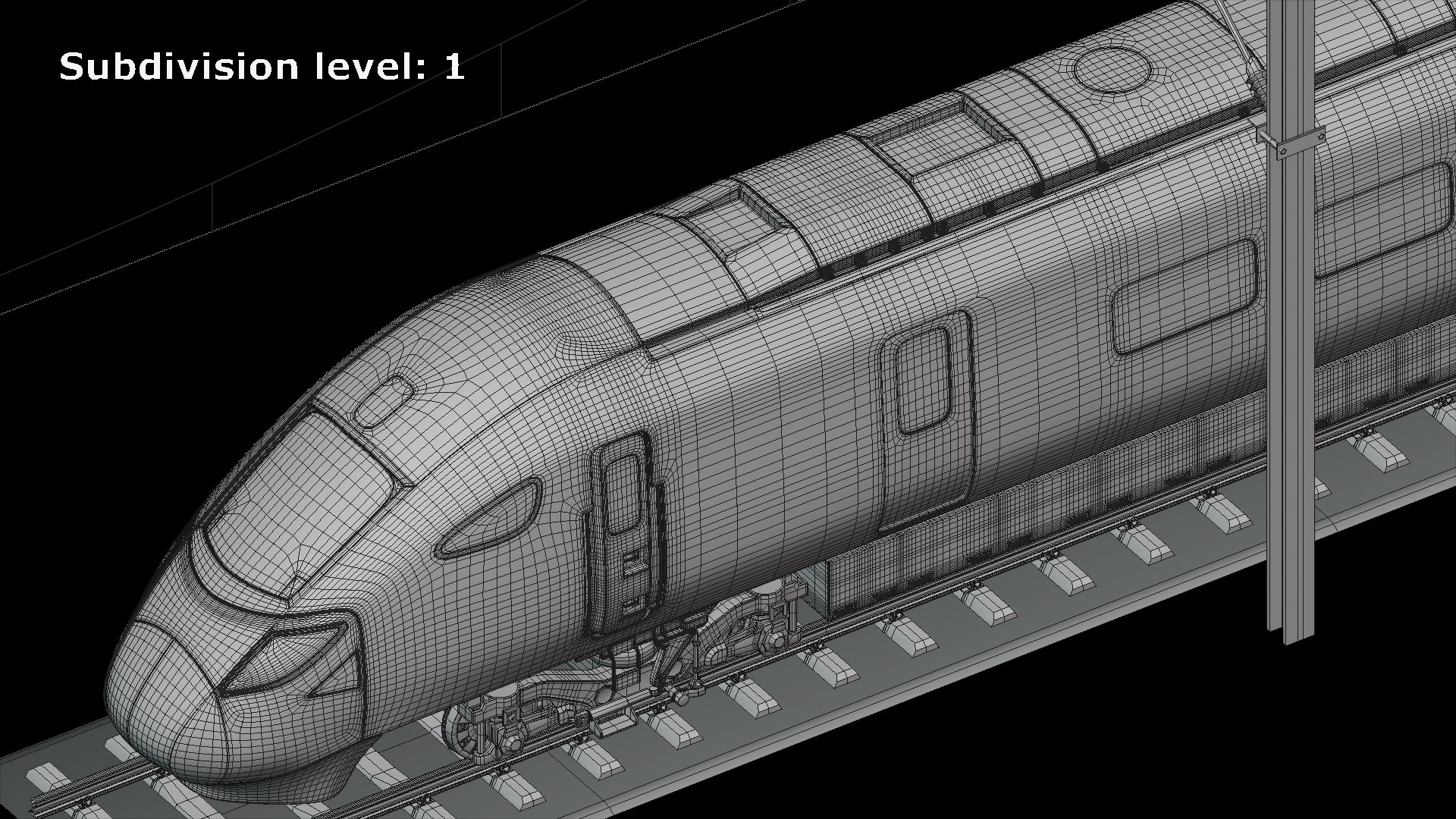 3D Train Hitachi Azuma Model - TurboSquid 1487337