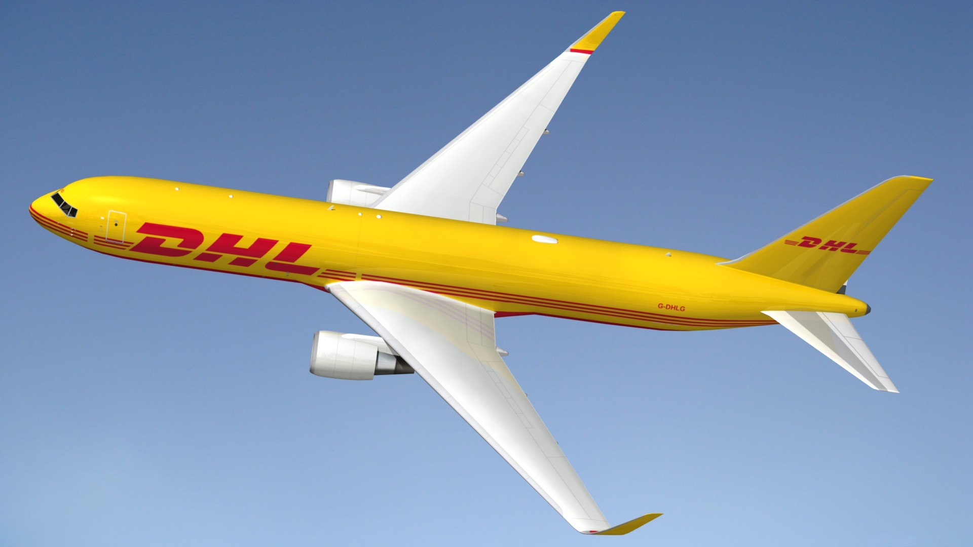 Boeing 767 300 DHL Model - TurboSquid 1876543