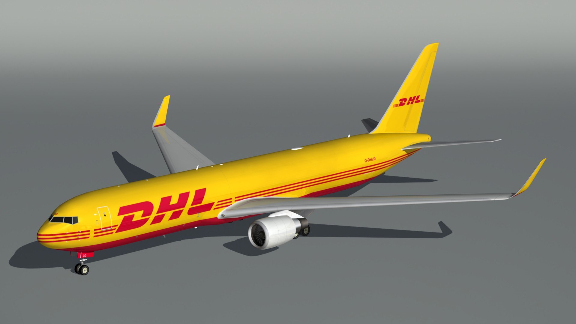 Boeing 767 300 DHL Model - TurboSquid 1876543