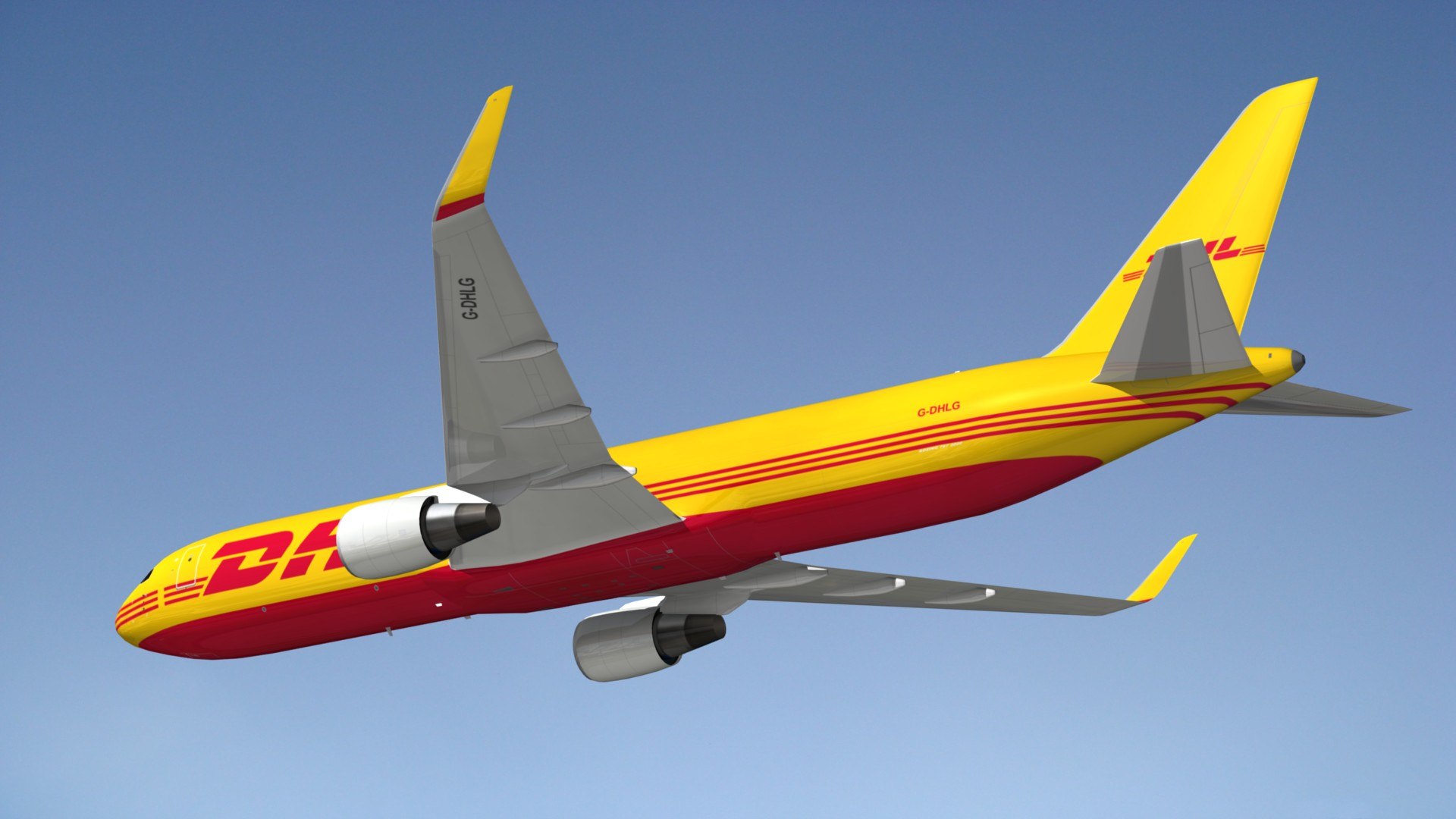 Boeing 767 300 DHL Model - TurboSquid 1876543
