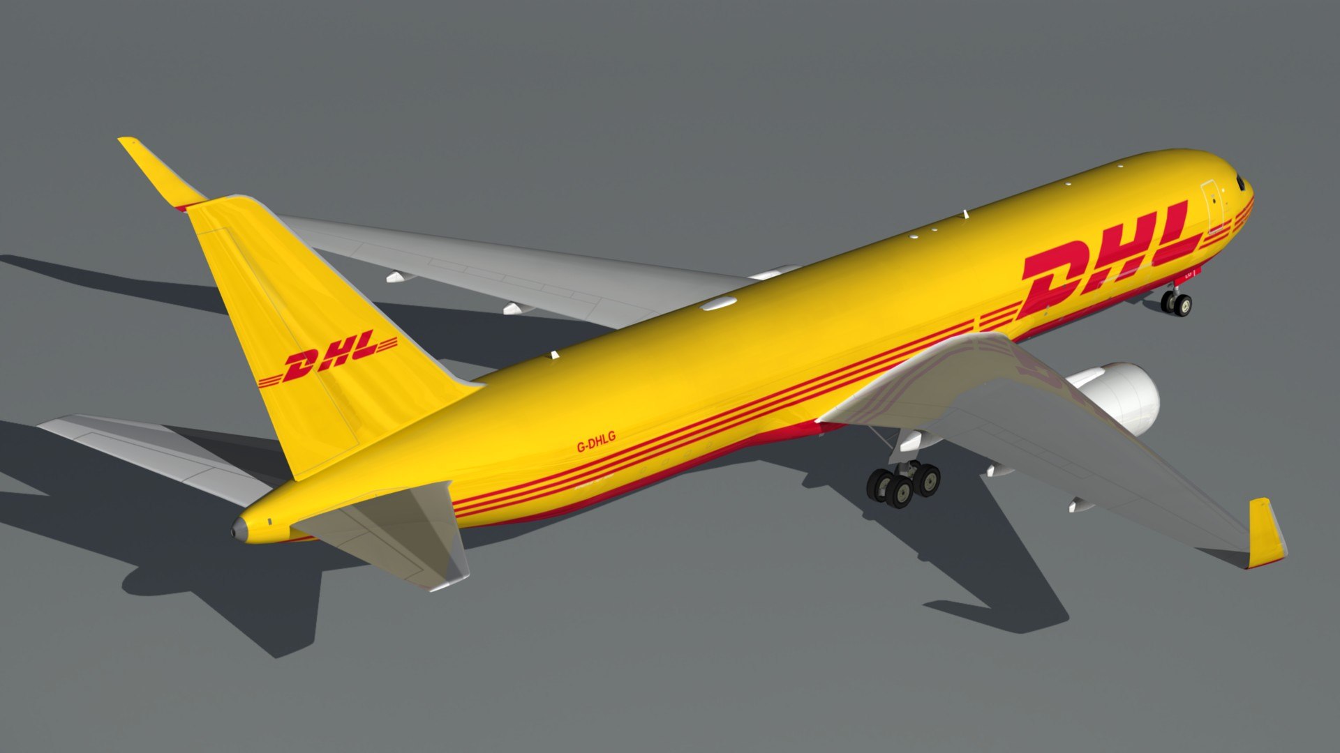 Boeing 767 300 DHL Model - TurboSquid 1876543