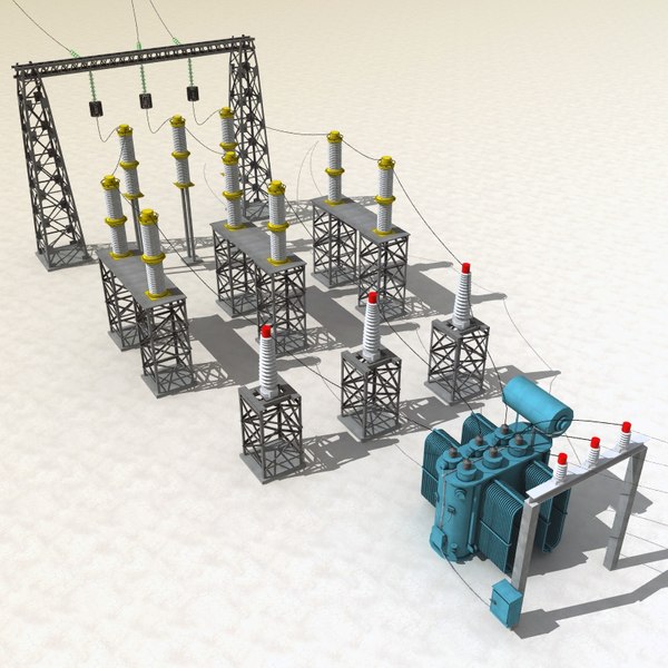 substation modelled 3ds