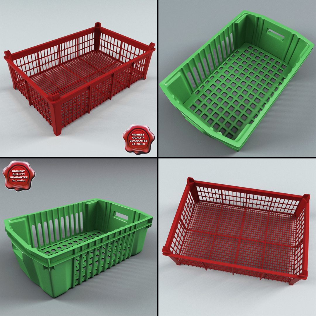 3d model plastic containers